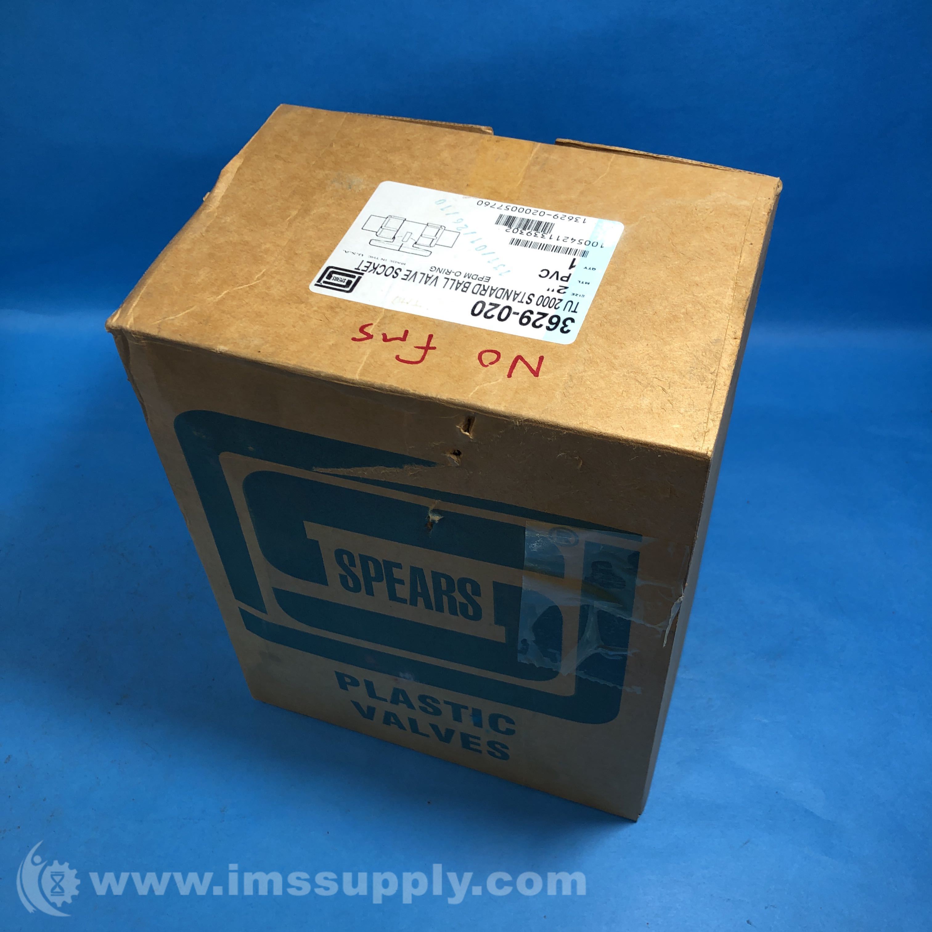Spears 3629-020 Ball Valve: 2 in Pipe, Full, 235 psi CWP, 40° to - IMS ...