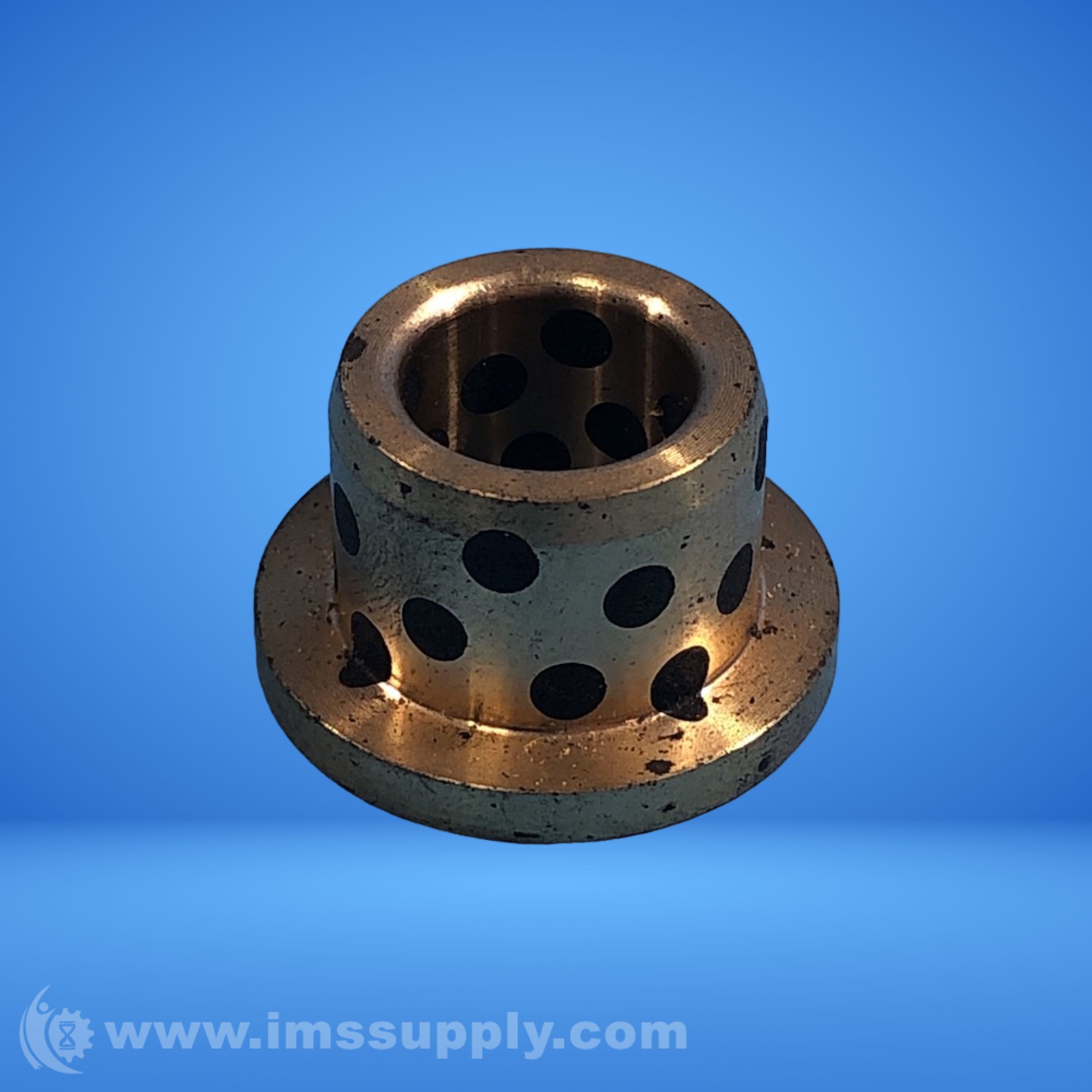Flanged Oilless Bushing, 12MM ID X 18MM OD X 15MM LG - IMS Supply