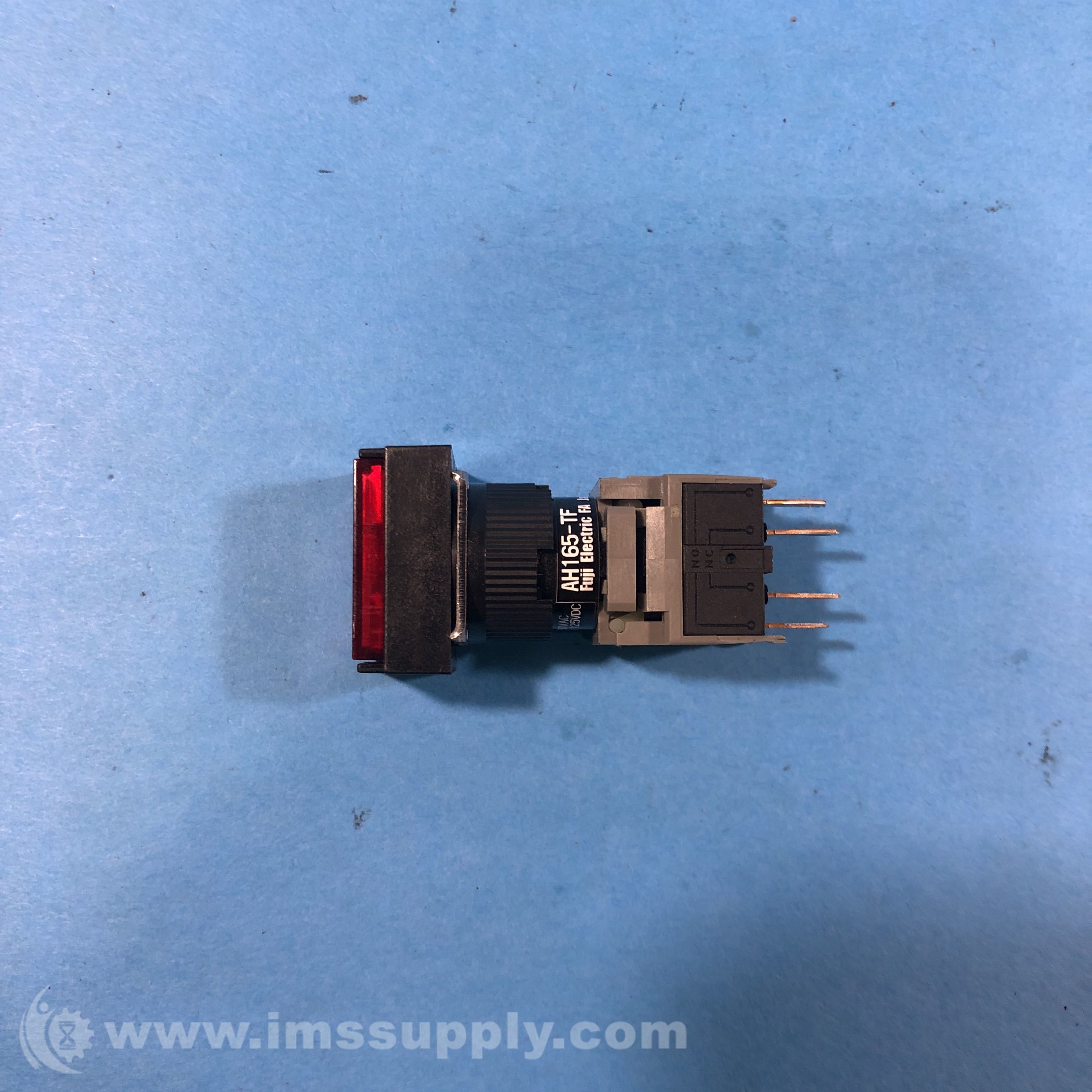 Fuji Electric AH165-TF Red Push Button, 250 V 5 A - IMS Supply