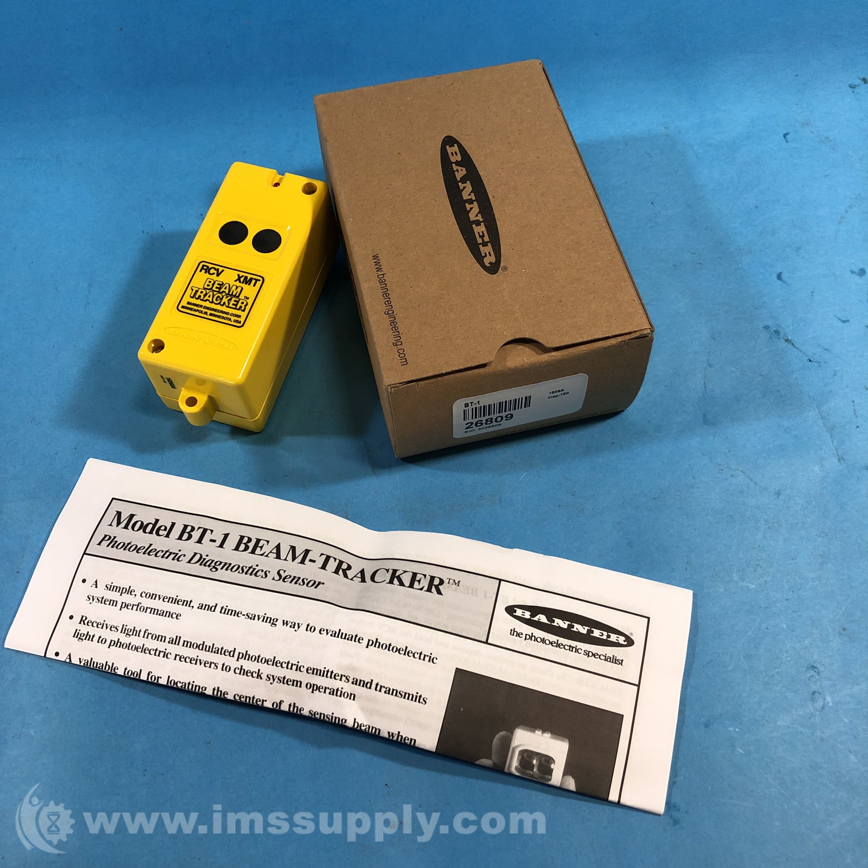Banner 26809 BT-1 Beam Tracker Photoelectric Diagnostic Sensor - IMS Supply