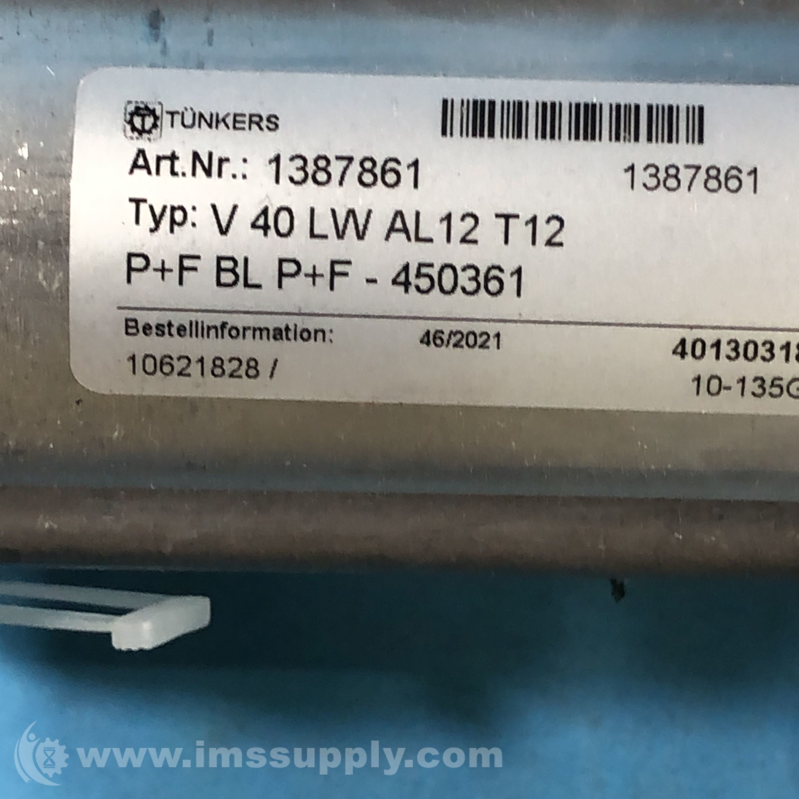 Tunkers 1387861 - IMS Supply