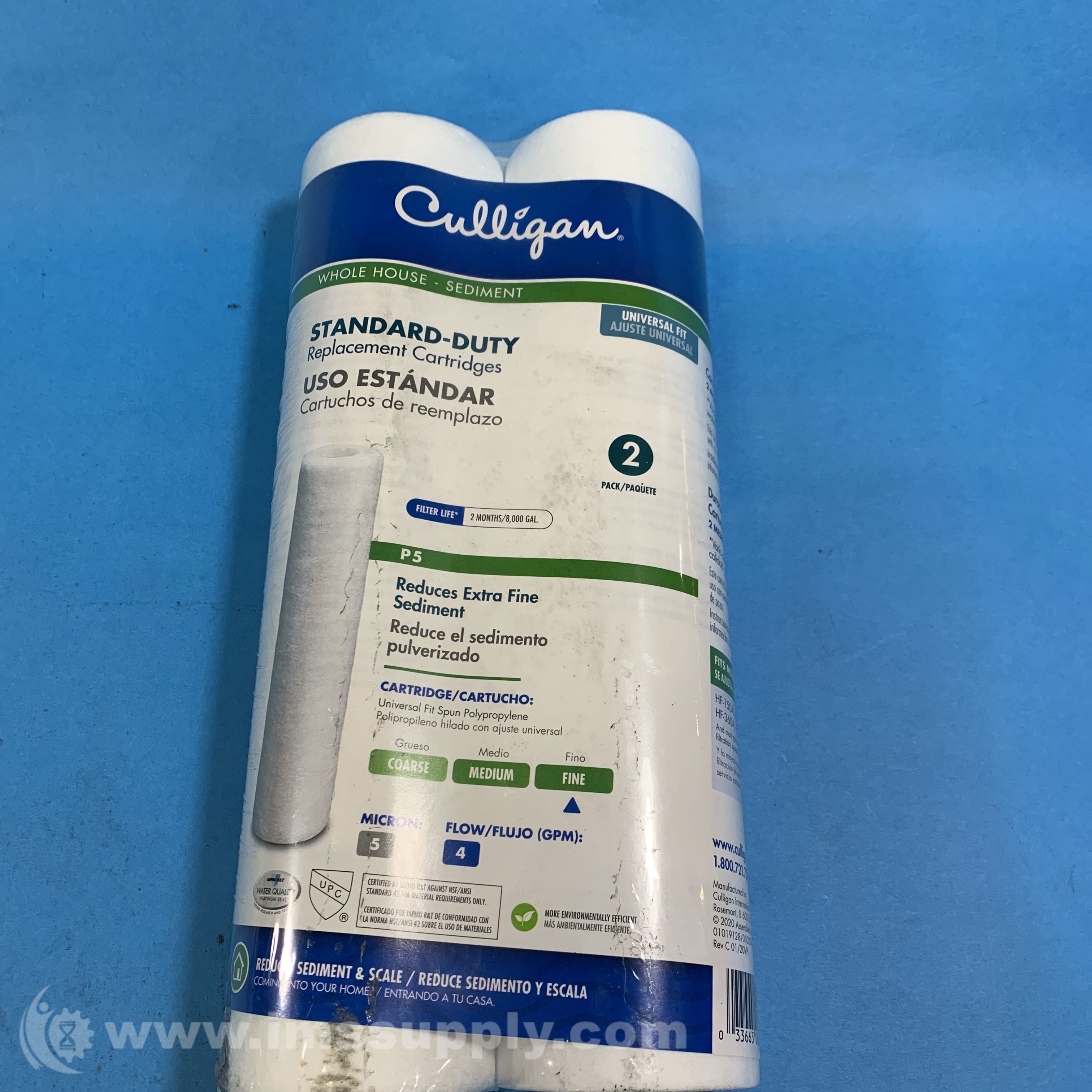 Culligan P5 Pack of 2 Standard Duty Fine Filter, 5 Micron, 4 GPM - IMS ...