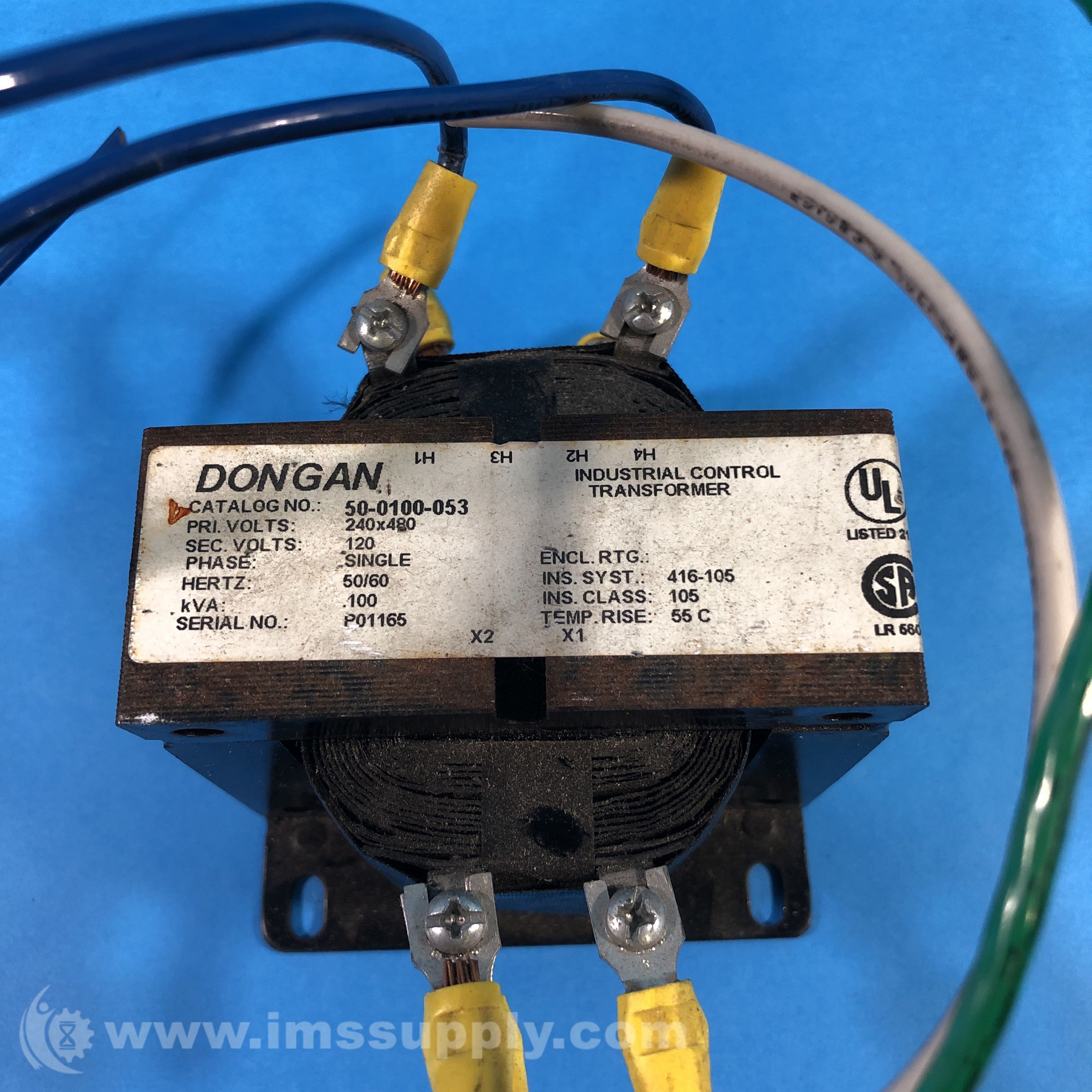 Dongan 50-0100-053 Industrial Control Transformer - IMS Supply