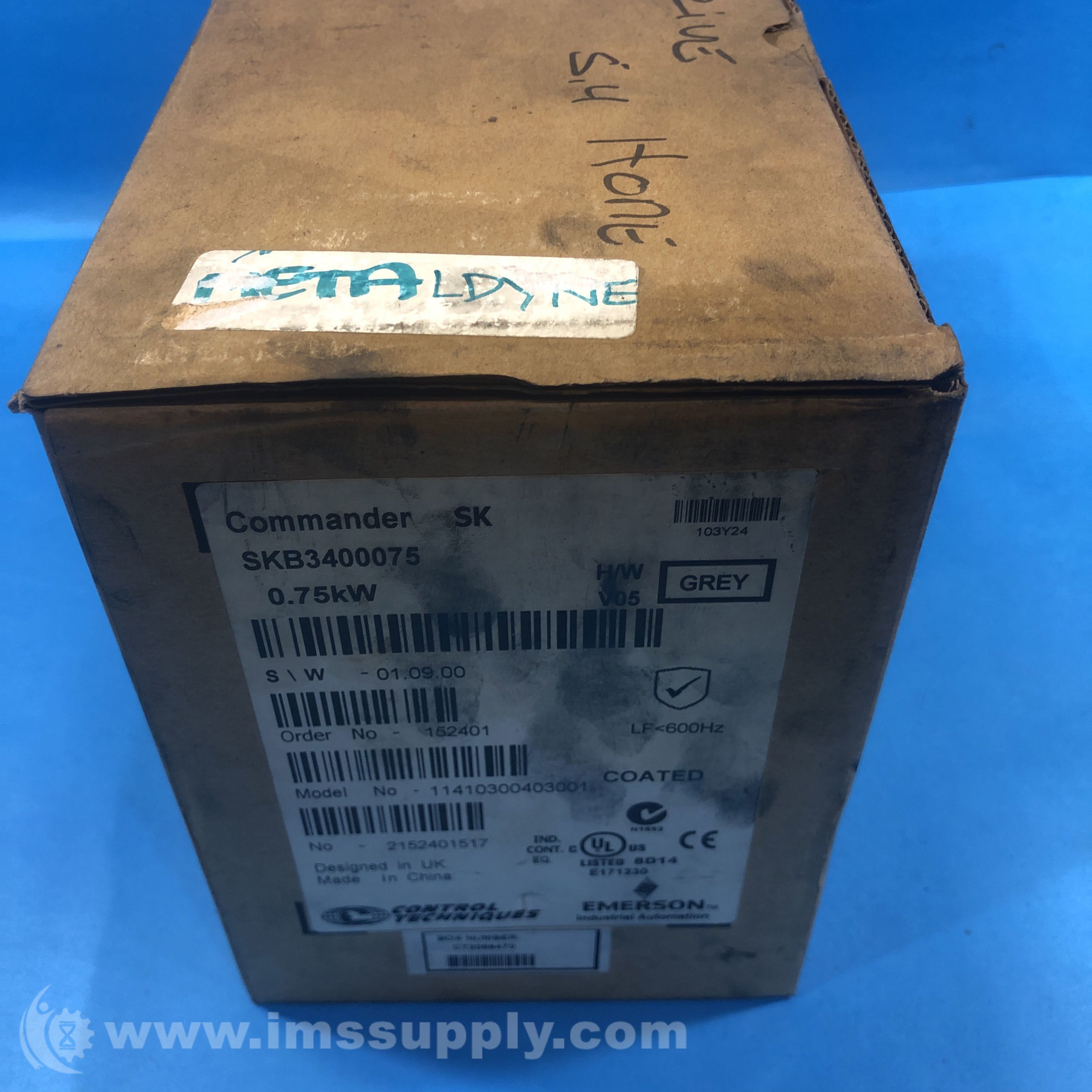 Emerson SKB3400075 Commander SK AC Drive - IMS Supply