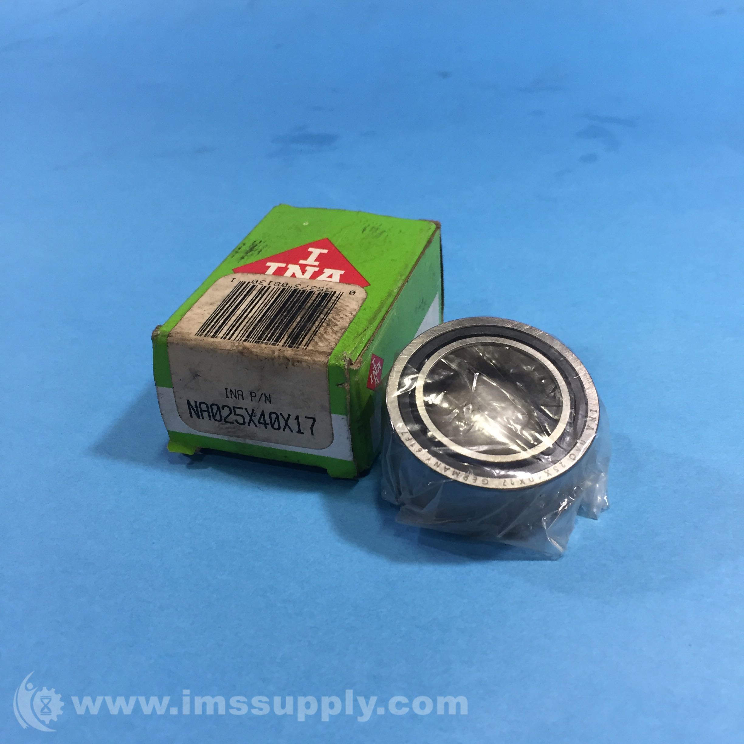 Ina NA025X40X17 Needle Roller Bearing, With Steel Inner Ring - IMS Supply