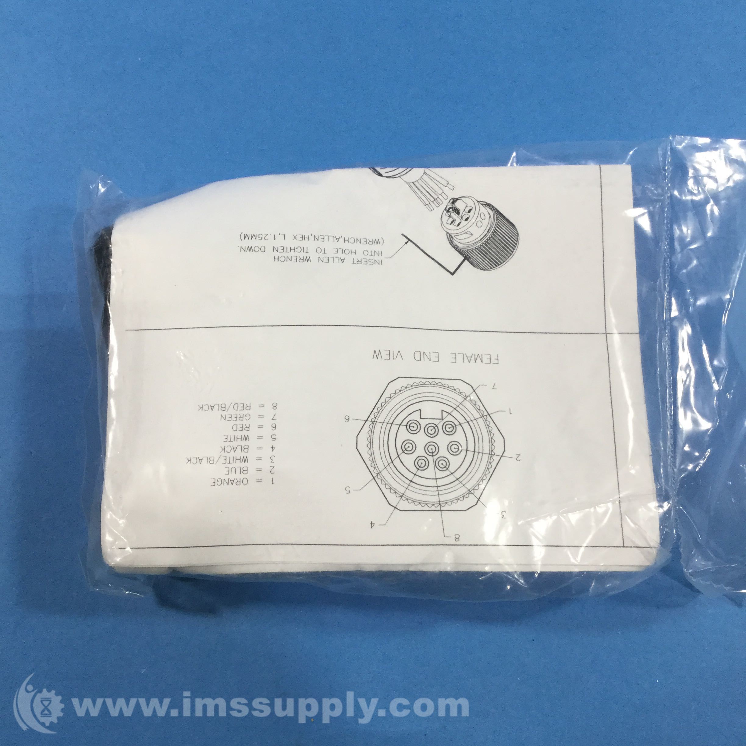 Turck B 7181-0/21 1 Round Connector, 8 Pin, Field Wireable - IMS Supply