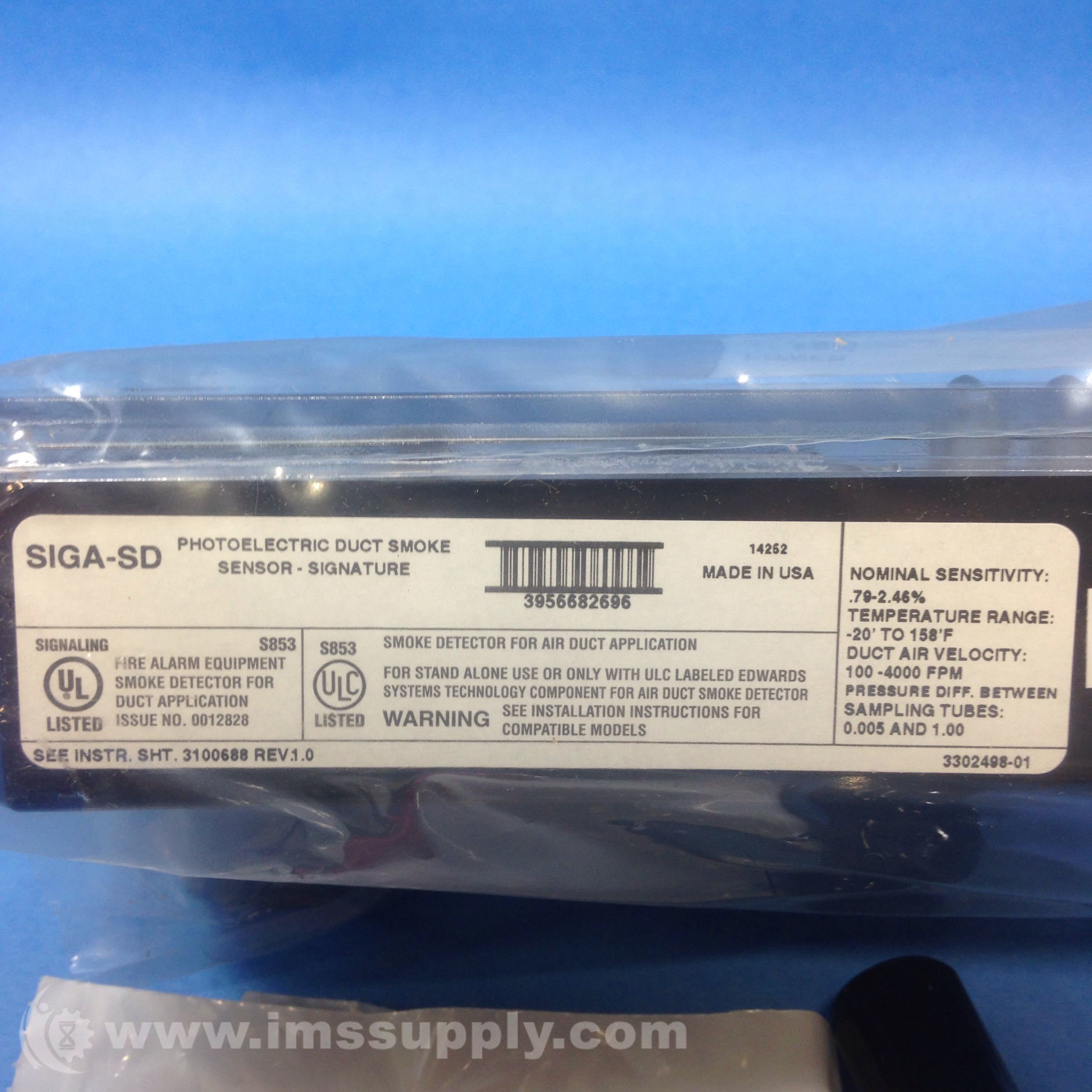 Edwards Systems Technology SIGA-SD Duct Smoke Detector - IMS Supply