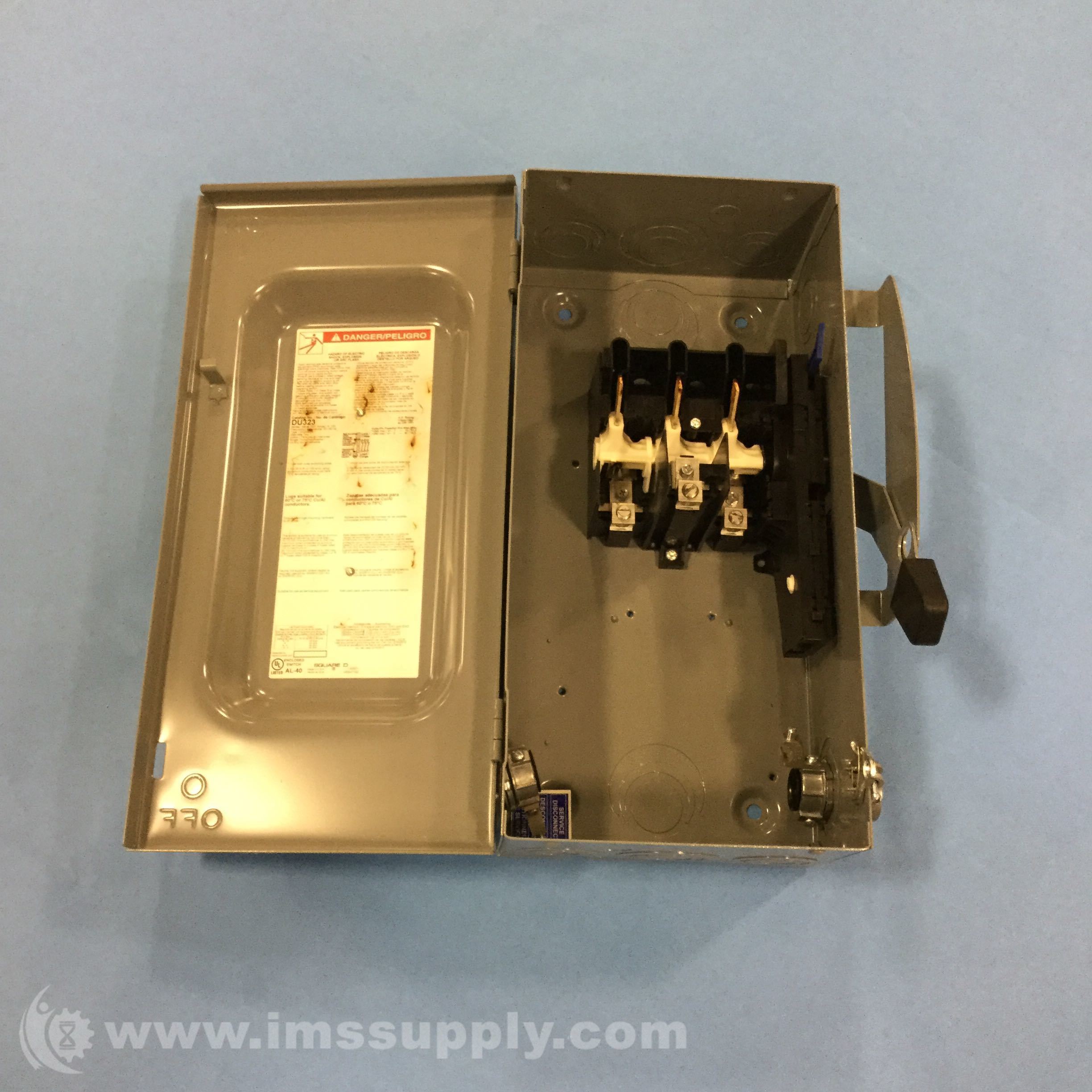 Square D DU323 3PH Standard Duty Disconnect Switch, 100 Amp - IMS Supply