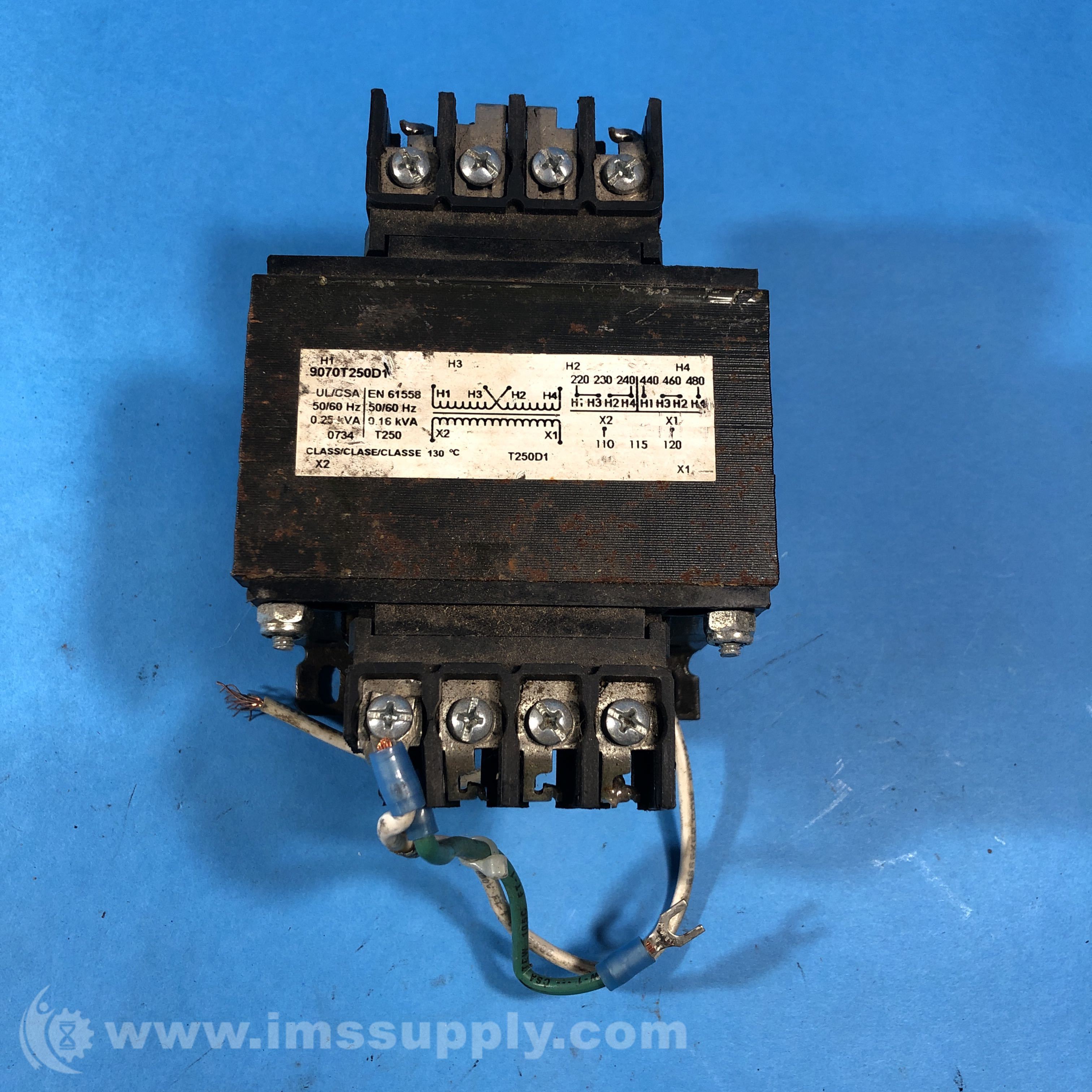 Square D 9070T250D1 Transformer 250VA 240/480VAC - IMS Supply