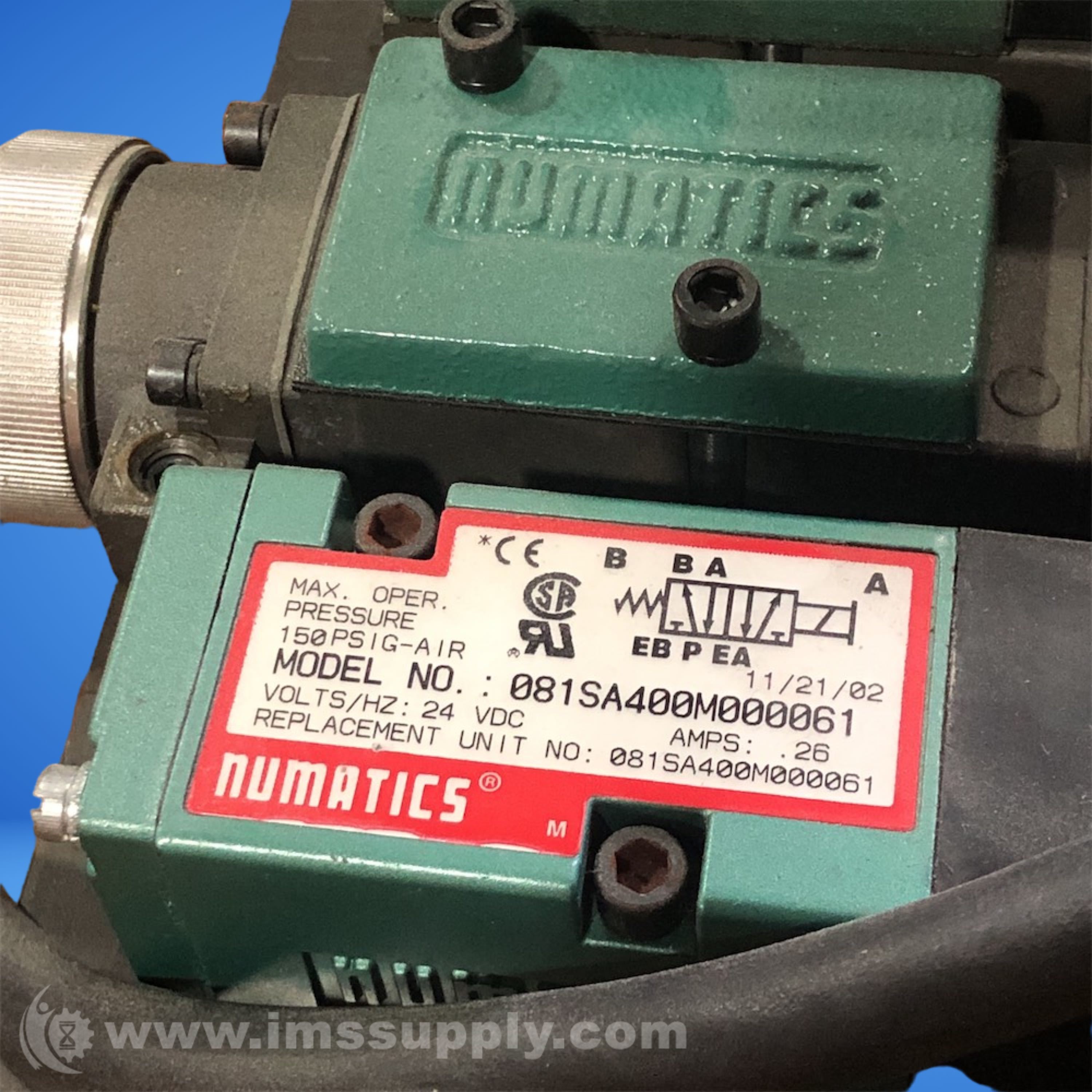 Numatics 10 valve overhead assembly - IMS Supply