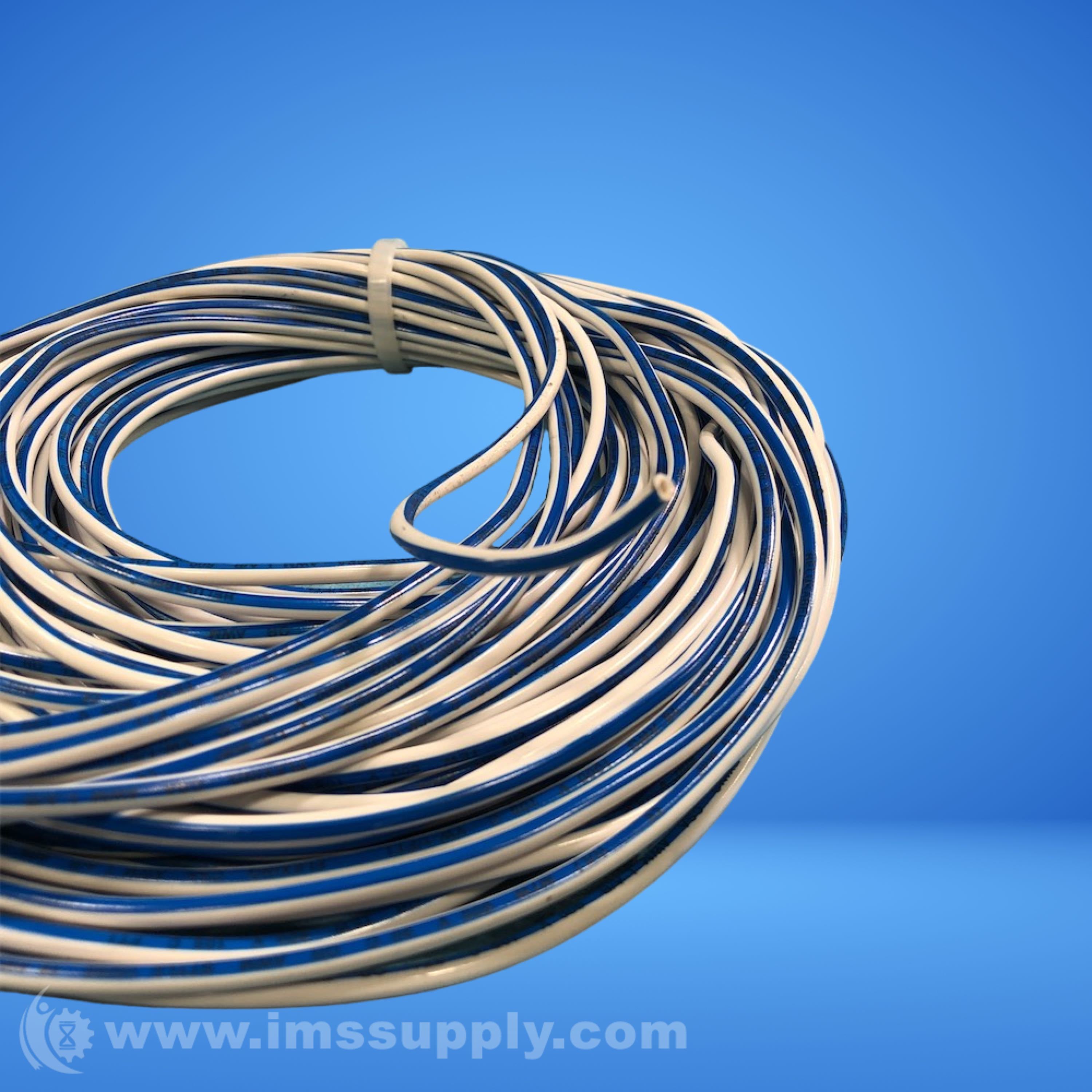 Helukabel H07V2-K 1X1.5 MM Blue/White Electrical Wire - IMS Supply