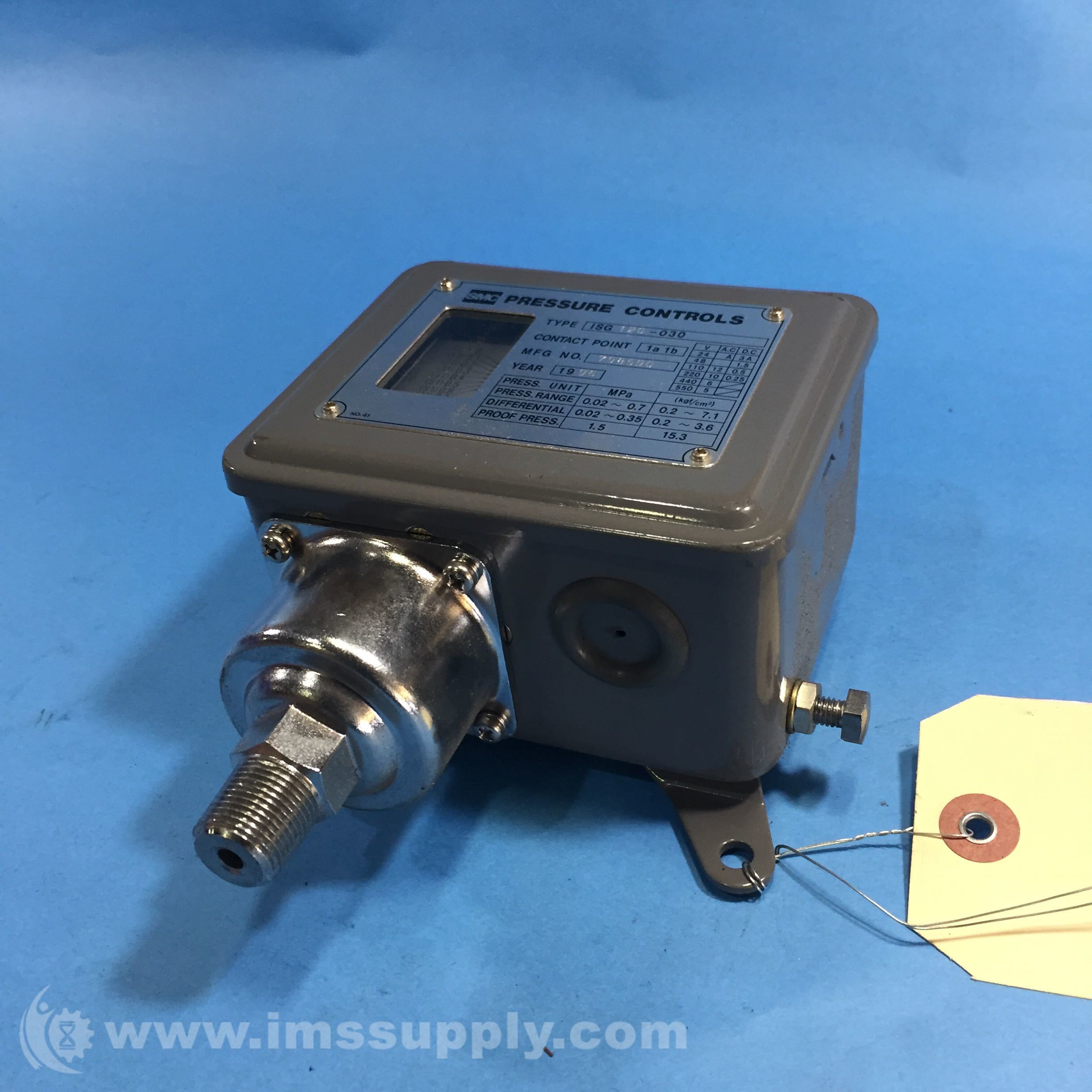 SMC ISG120-030 ISG Pressure Switch - IMS Supply