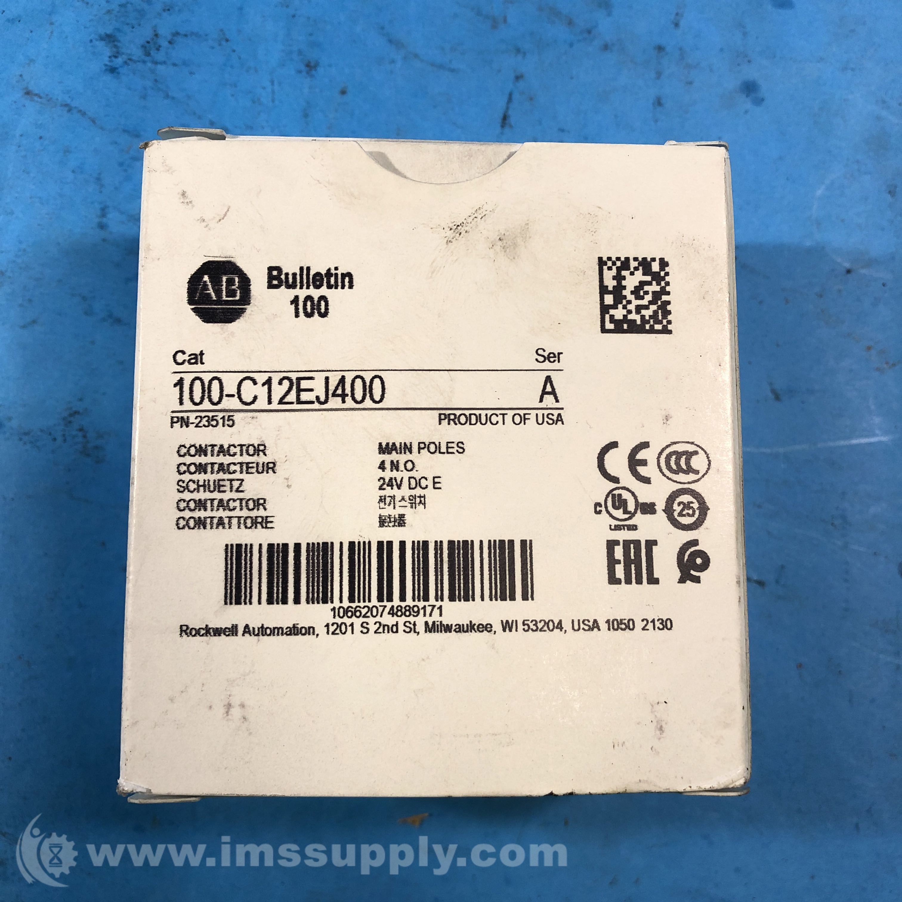 Allen Bradley 100-C12EJ400 Series A Contactor - IMS Supply