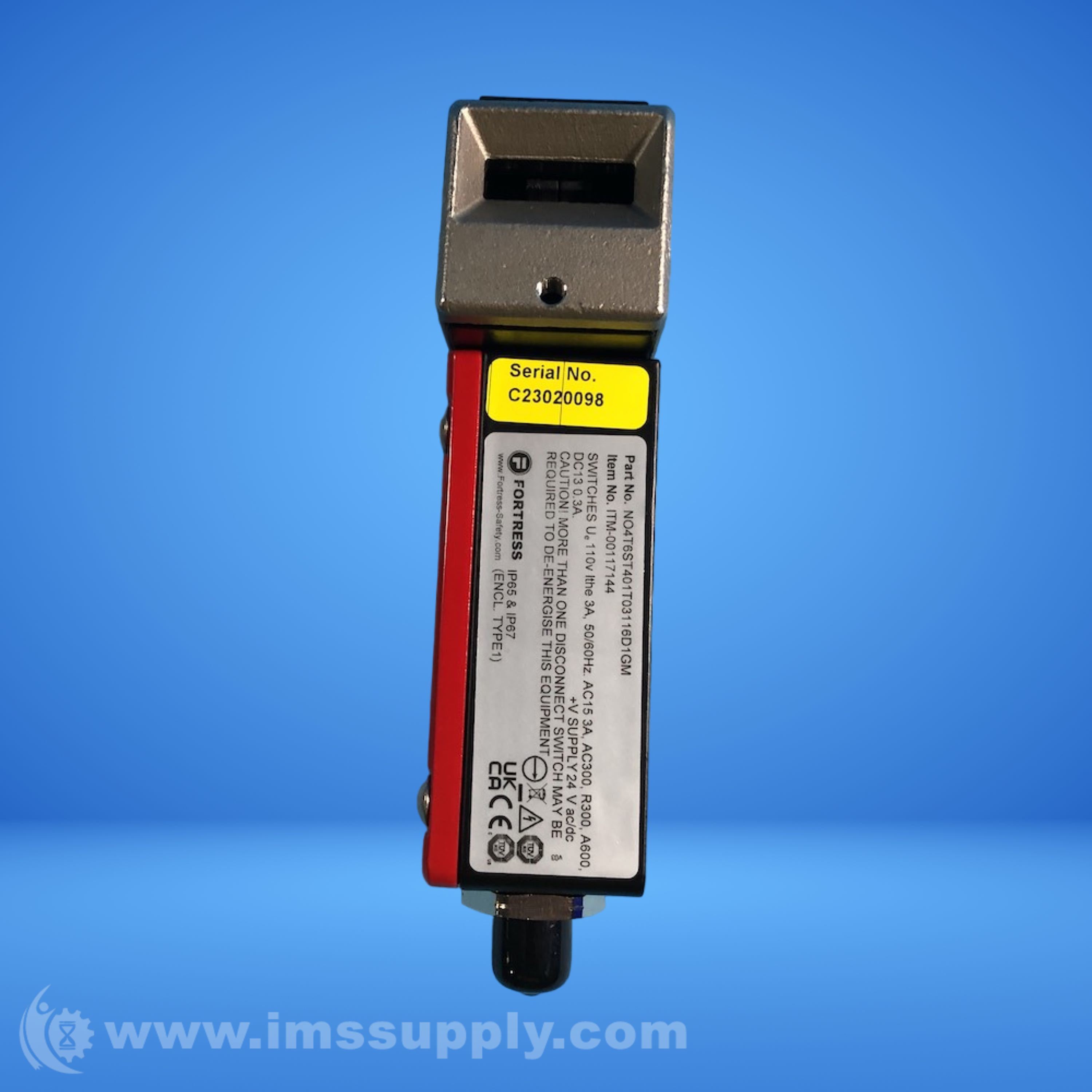 Fortress NO4T6ST401T03116D1GM Interlock Safety Switch - IMS Supply