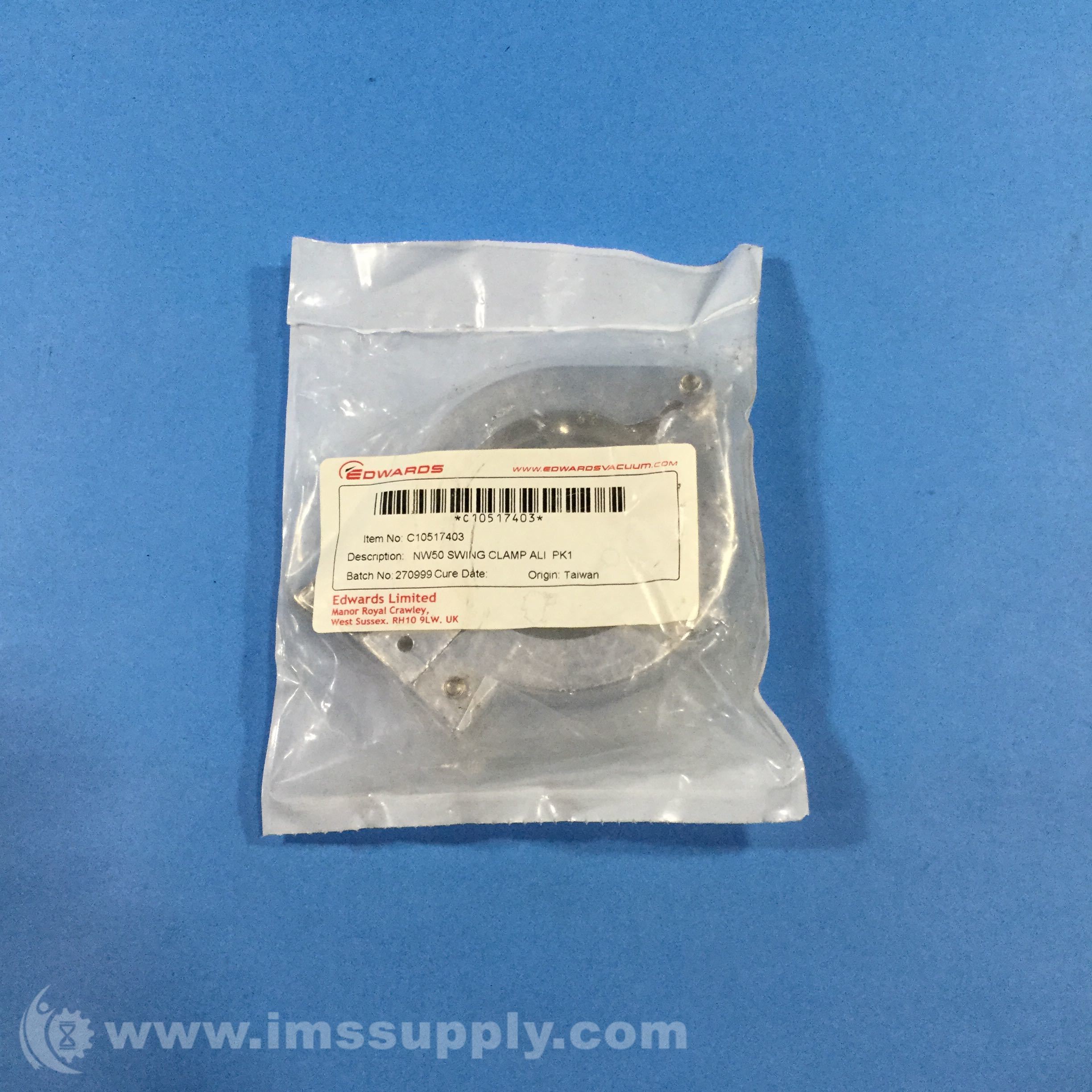 Edwards C10517403 NW50 Swing Clamp Aluminium - IMS Supply