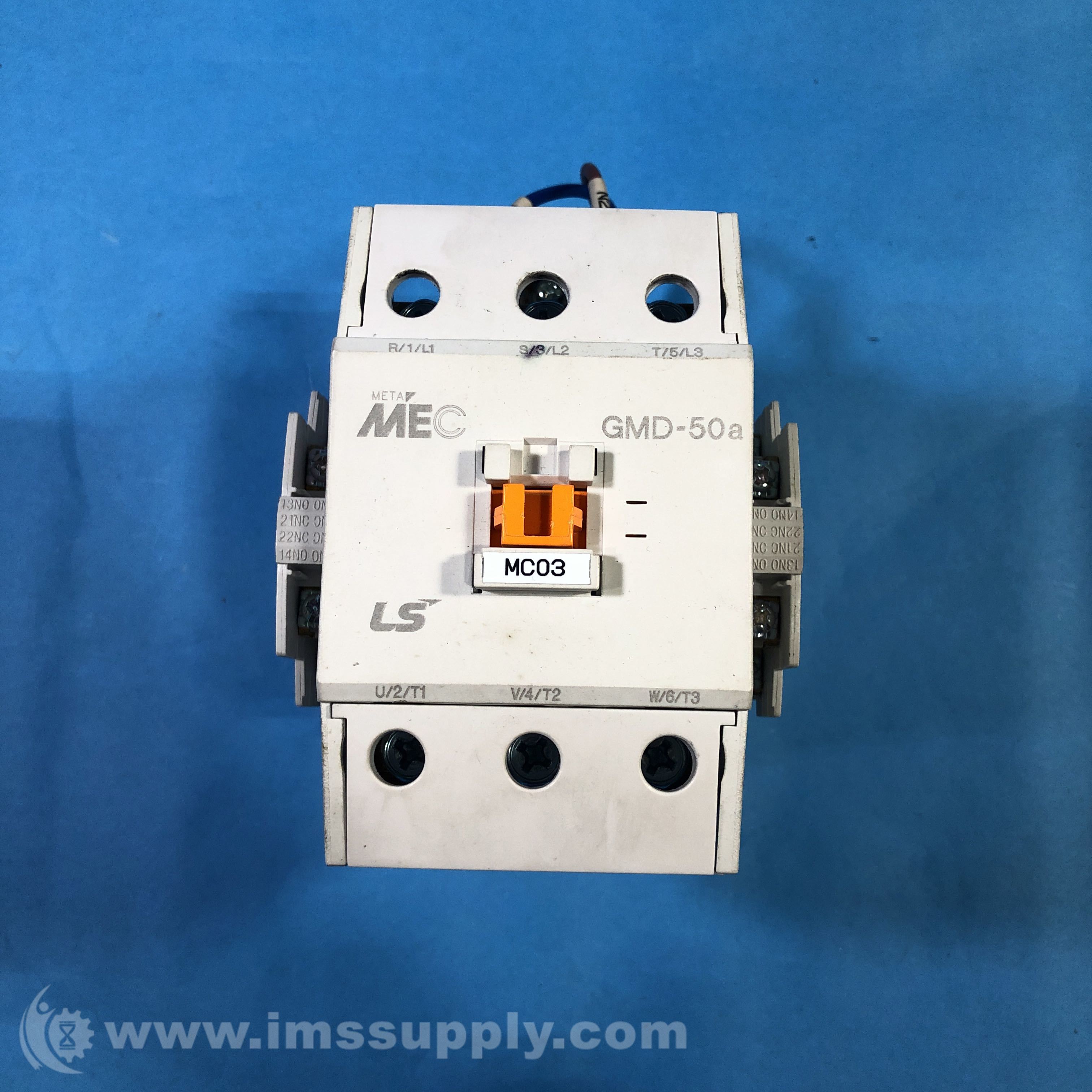 LS electric GMD-50A Contactor 3ph 50 amp, 24vDC - IMS Supply