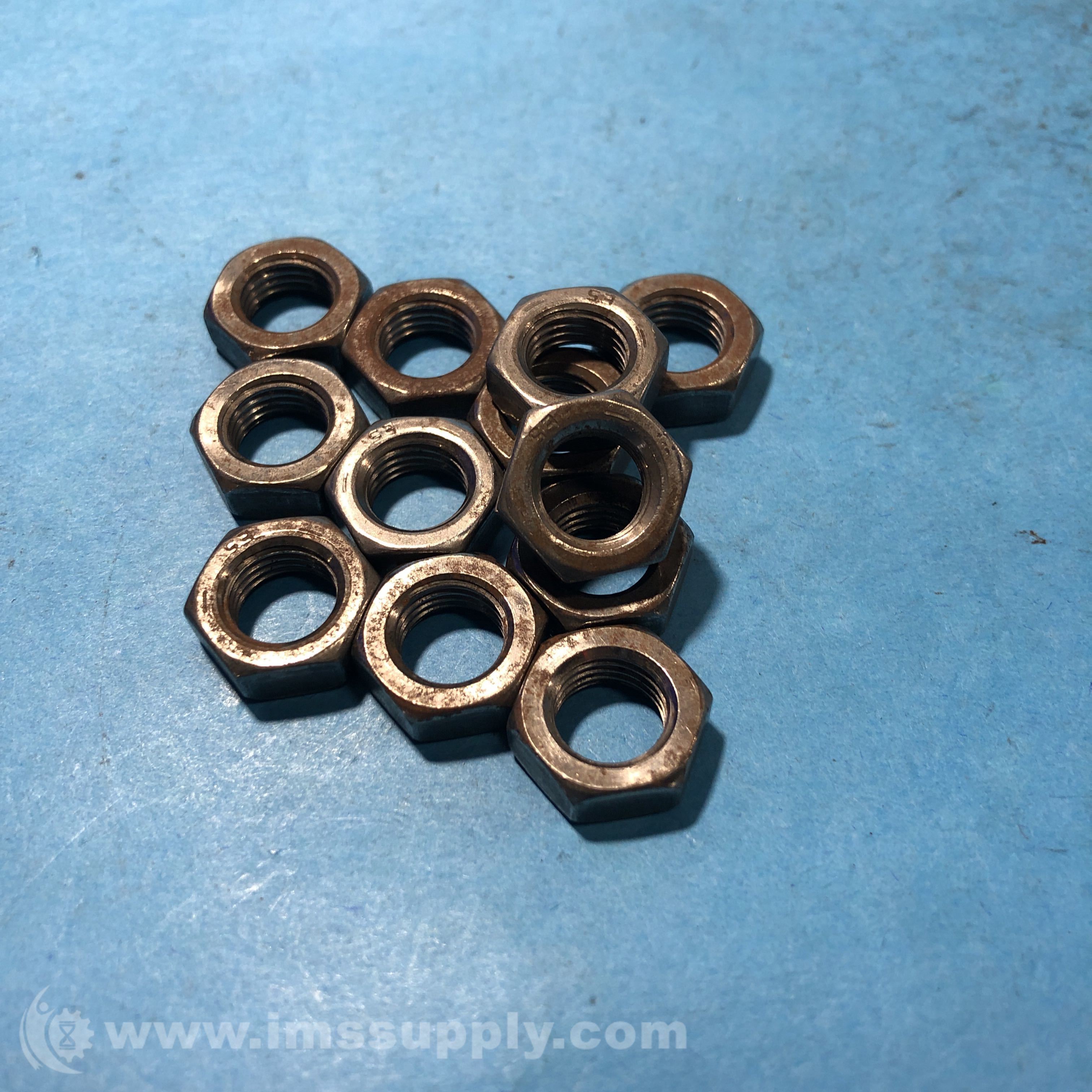 Pack of 12 E5 Steel Hex Nuts - IMS Supply