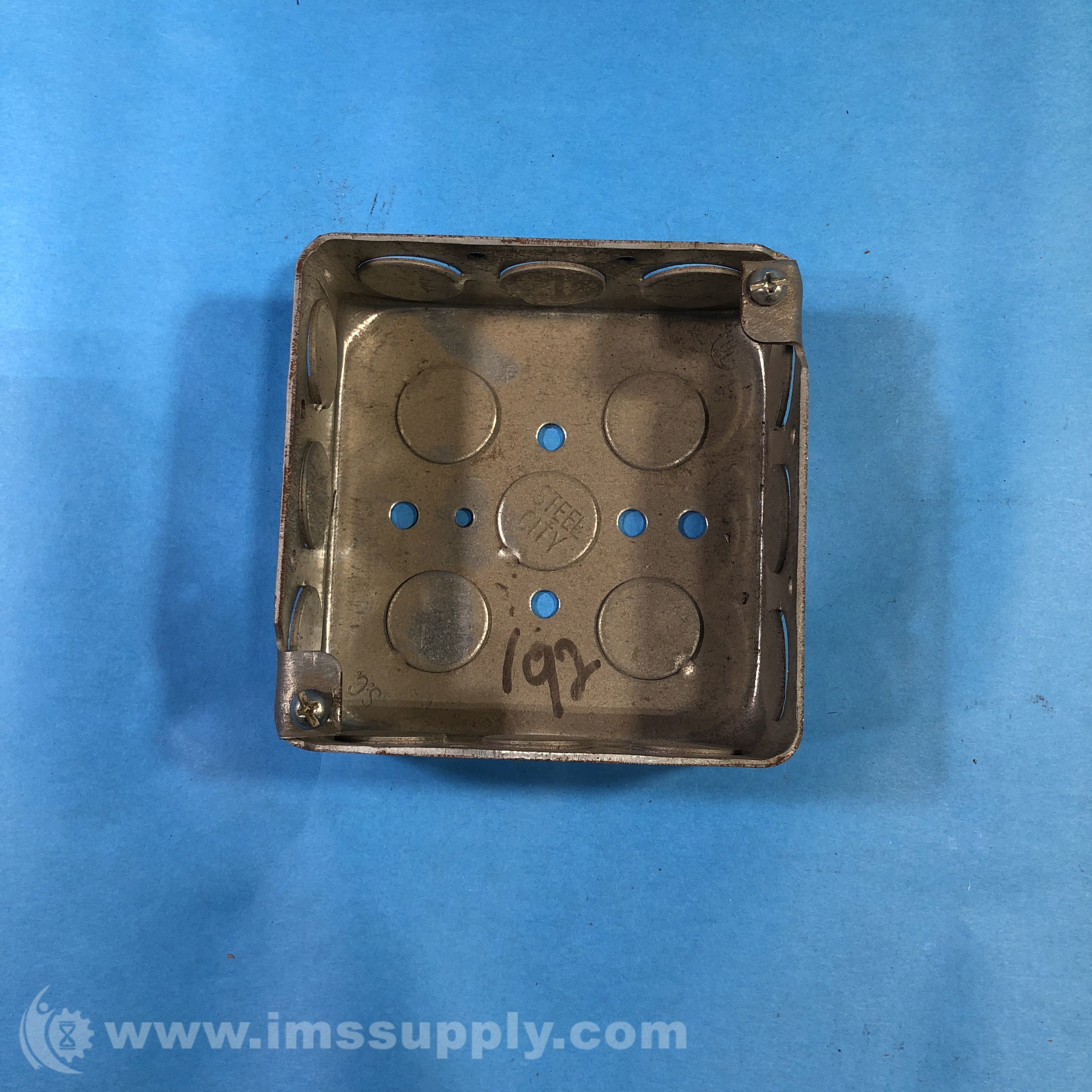 Steel City 52151 1/2 Square Box, 4Sq x 1-1/2 Deep - IMS Supply