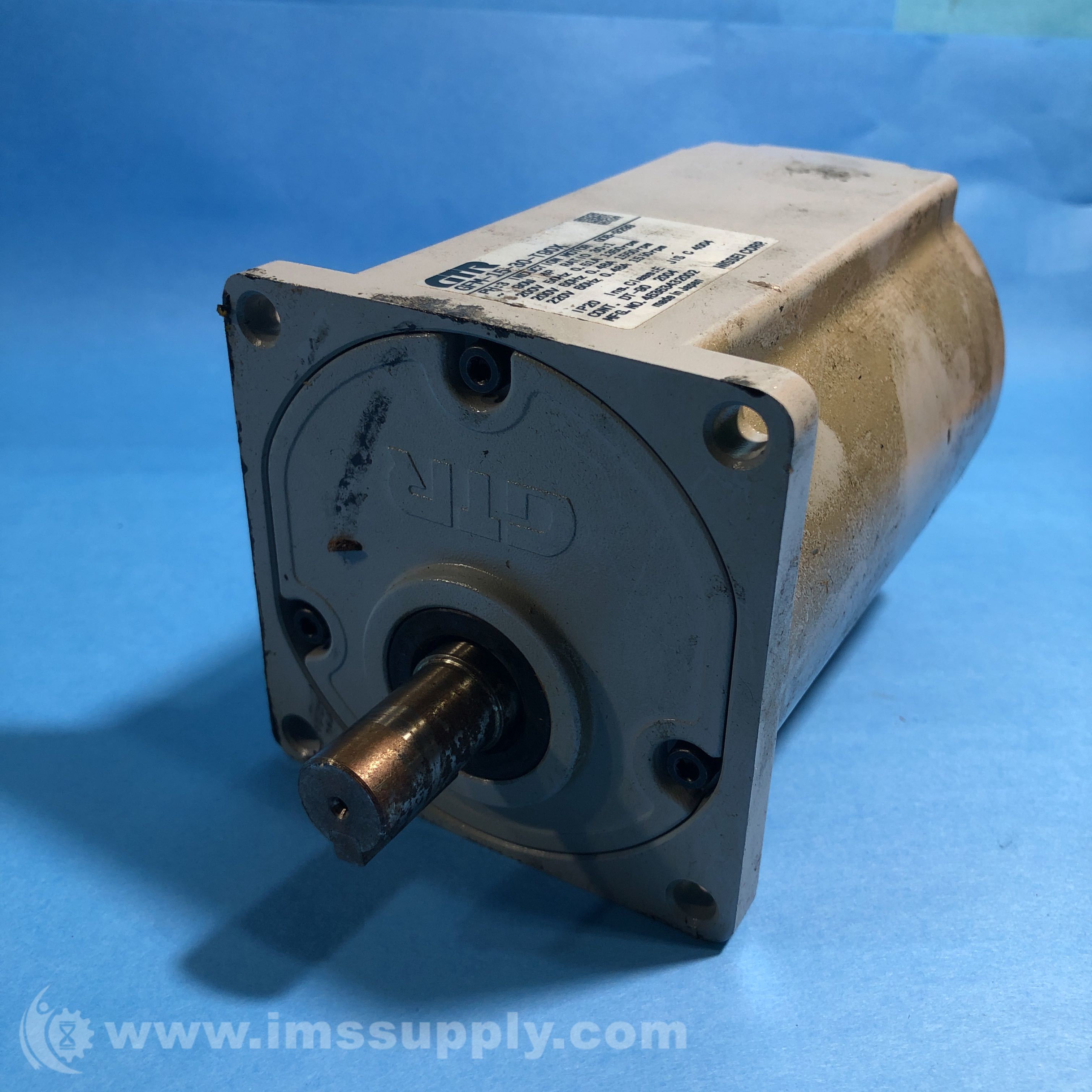 Nissei Corp. GFM-15-30-T90X GTR Induction Motor - IMS Supply