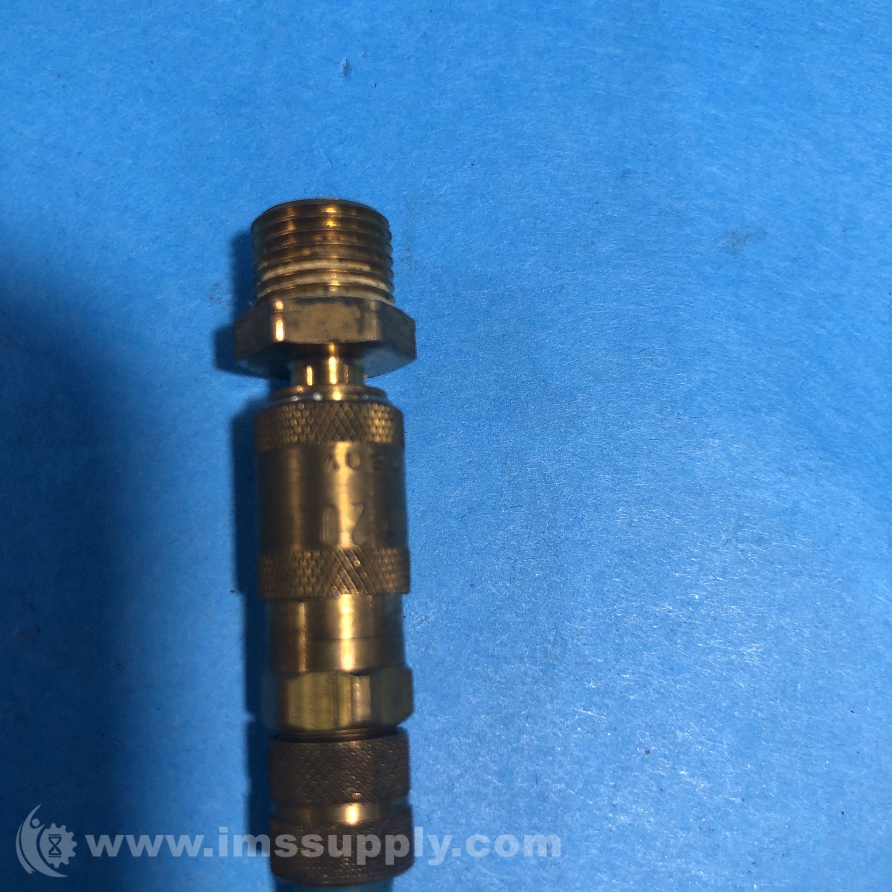 Rectus Type 20 Coil Hose Pneumatic Hose Coupler Brass Nickel - IMS Supply