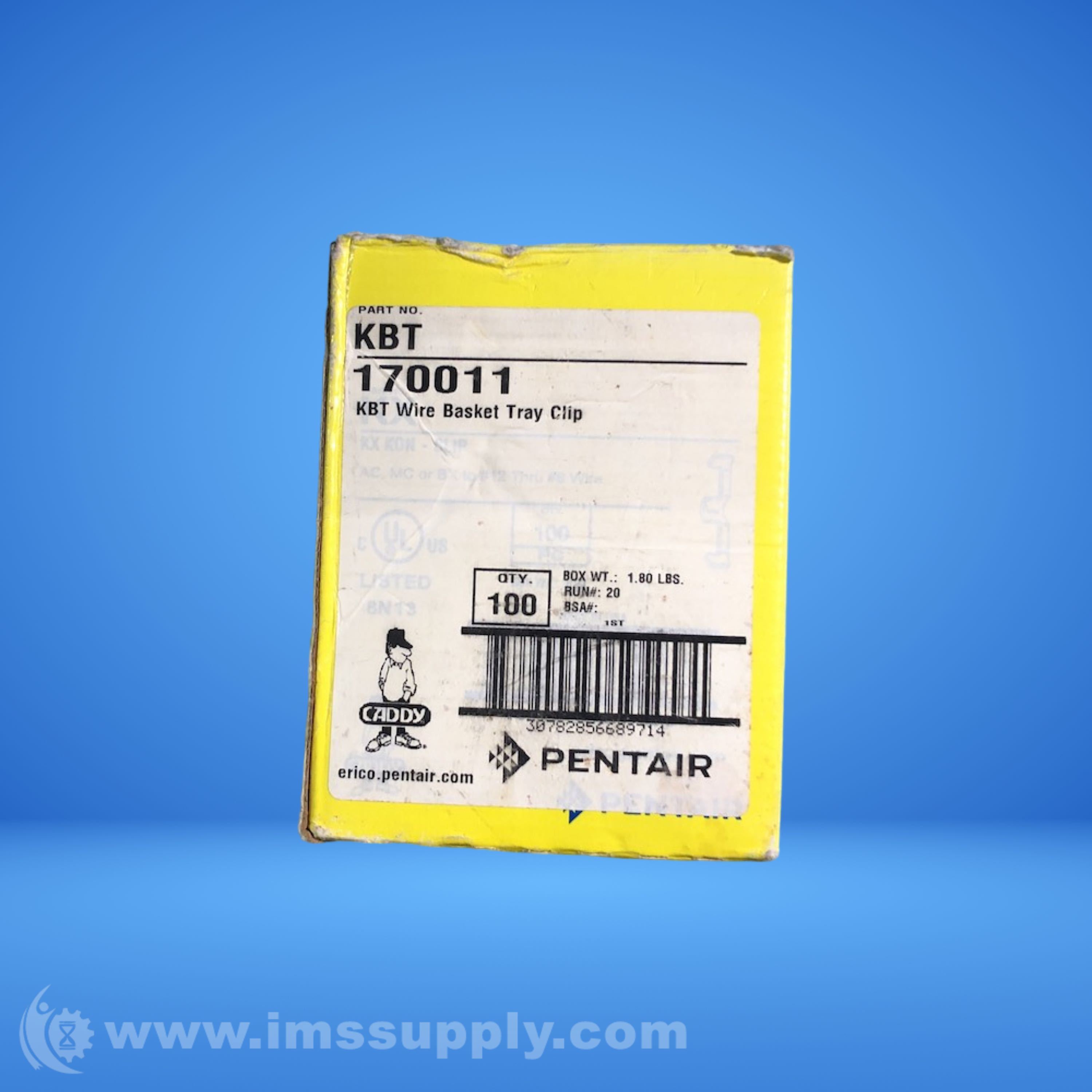 Caddy KBT Box of 100 Wire Basket Tray Clips - IMS Supply