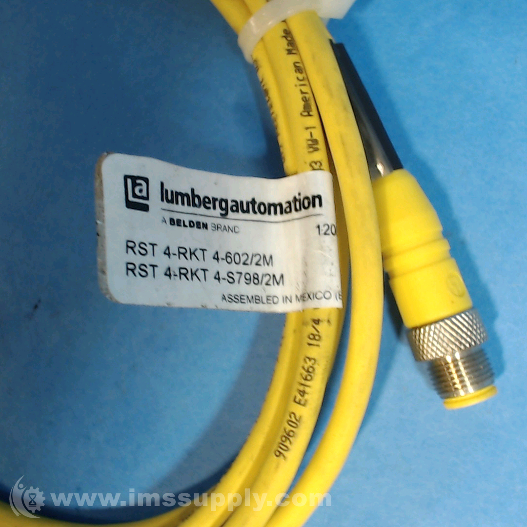 Lumberg RST 4-RKT 4-602/2M Double Ended Cordset, 4 Pole, 18 AWG - IMS ...