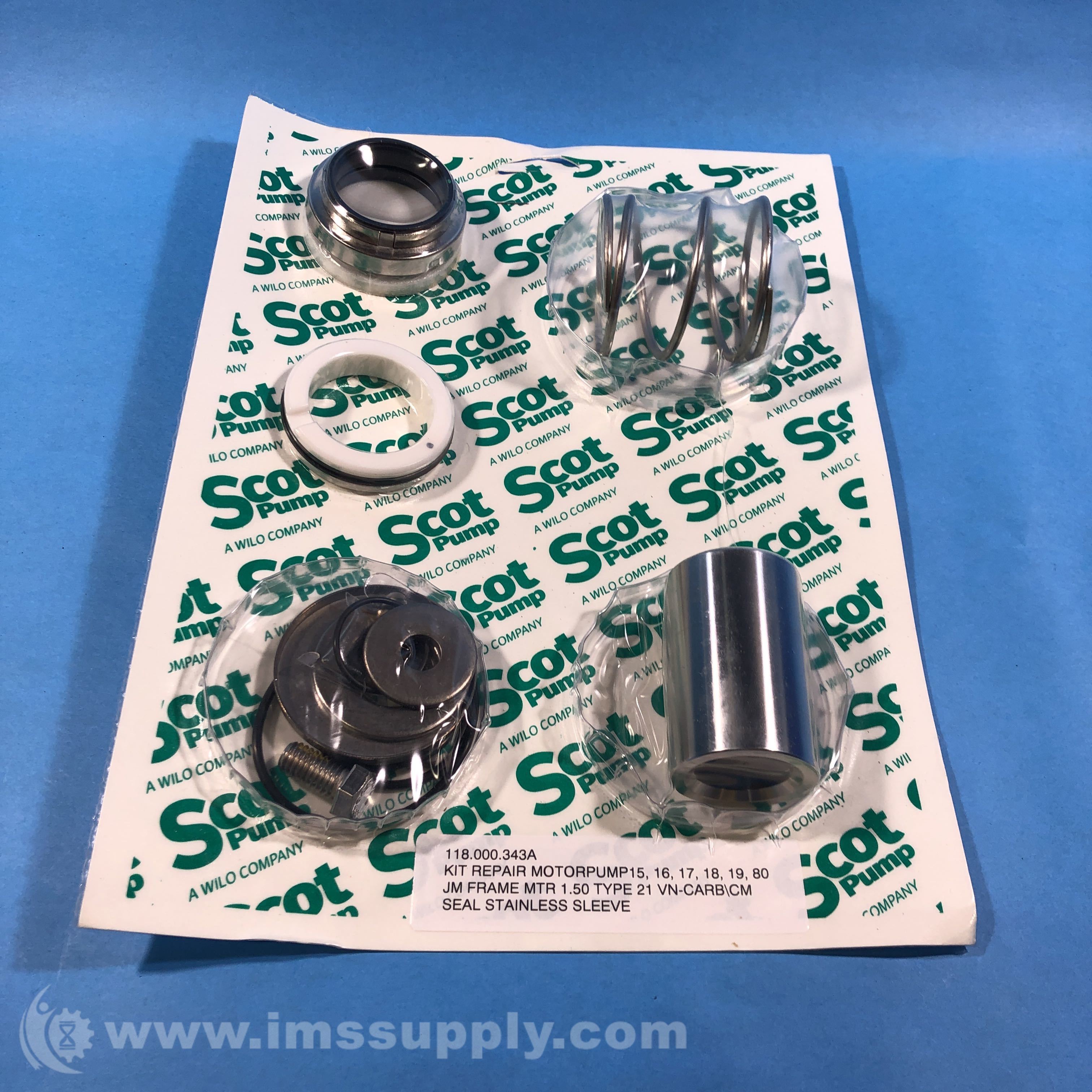 Scot Pump 118.000.343A Motor Pump Repair Kit - IMS Supply