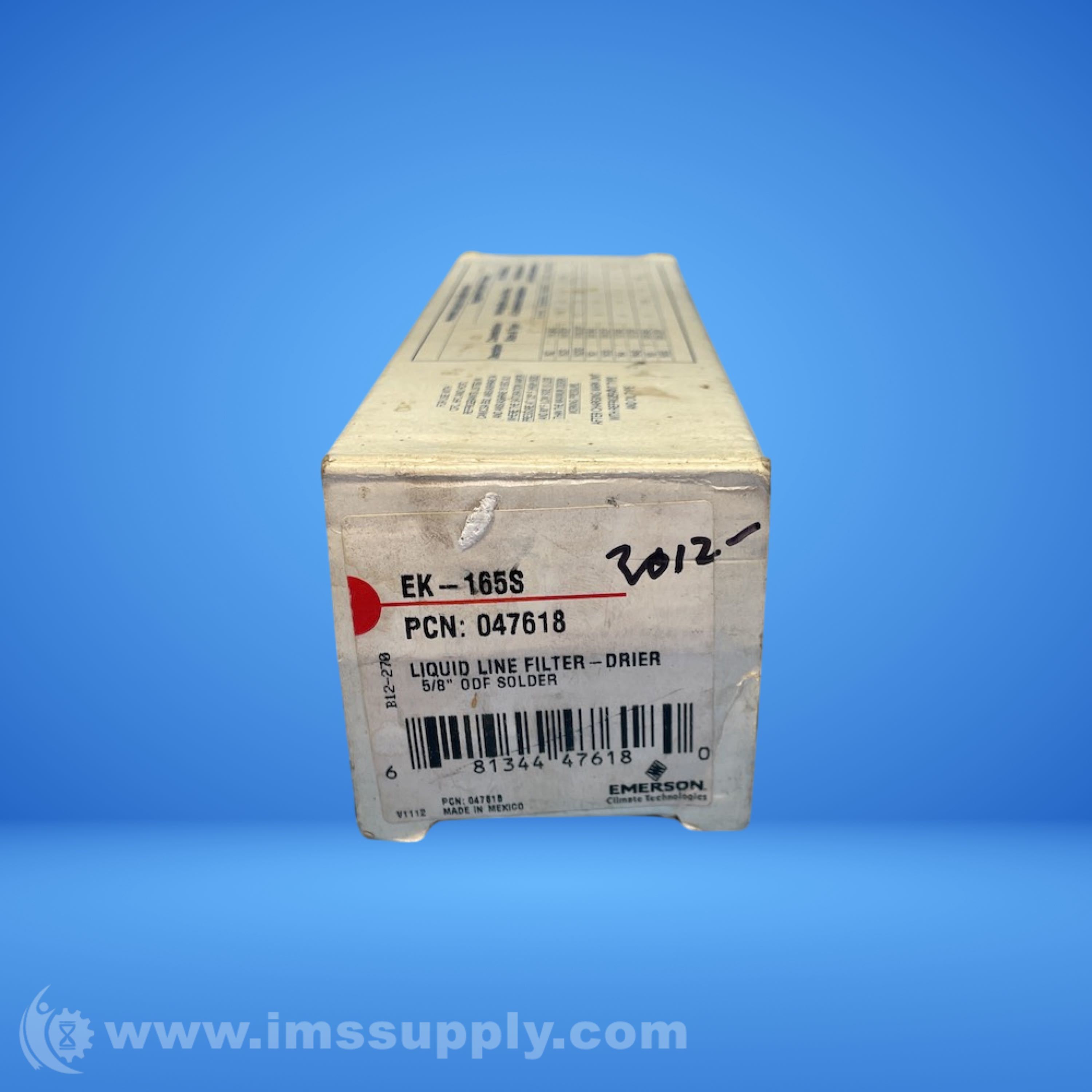 Emerson EK-165-S Liquid Line Filter Drier - IMS Supply