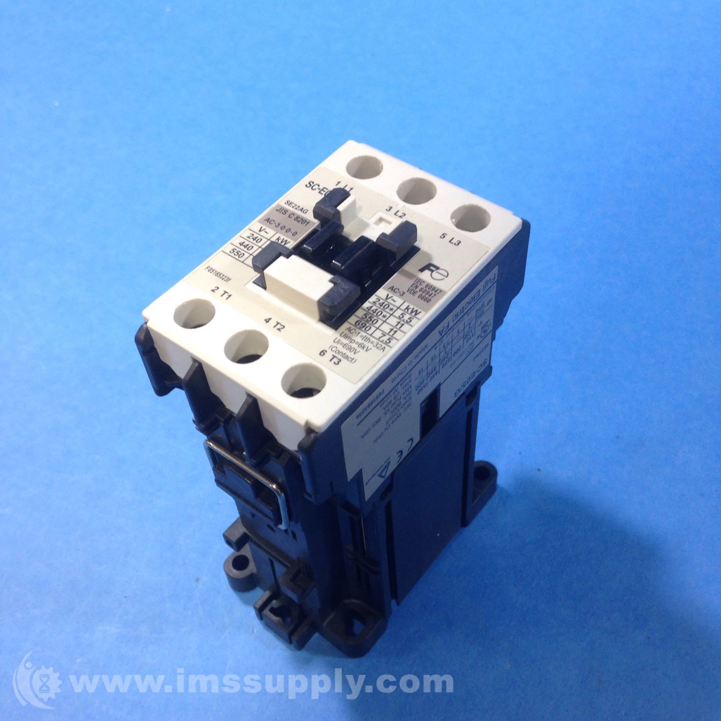 Fuji Electric SC-E05/G Contactor 32A 3 Pole Non-Reversing - IMS Supply