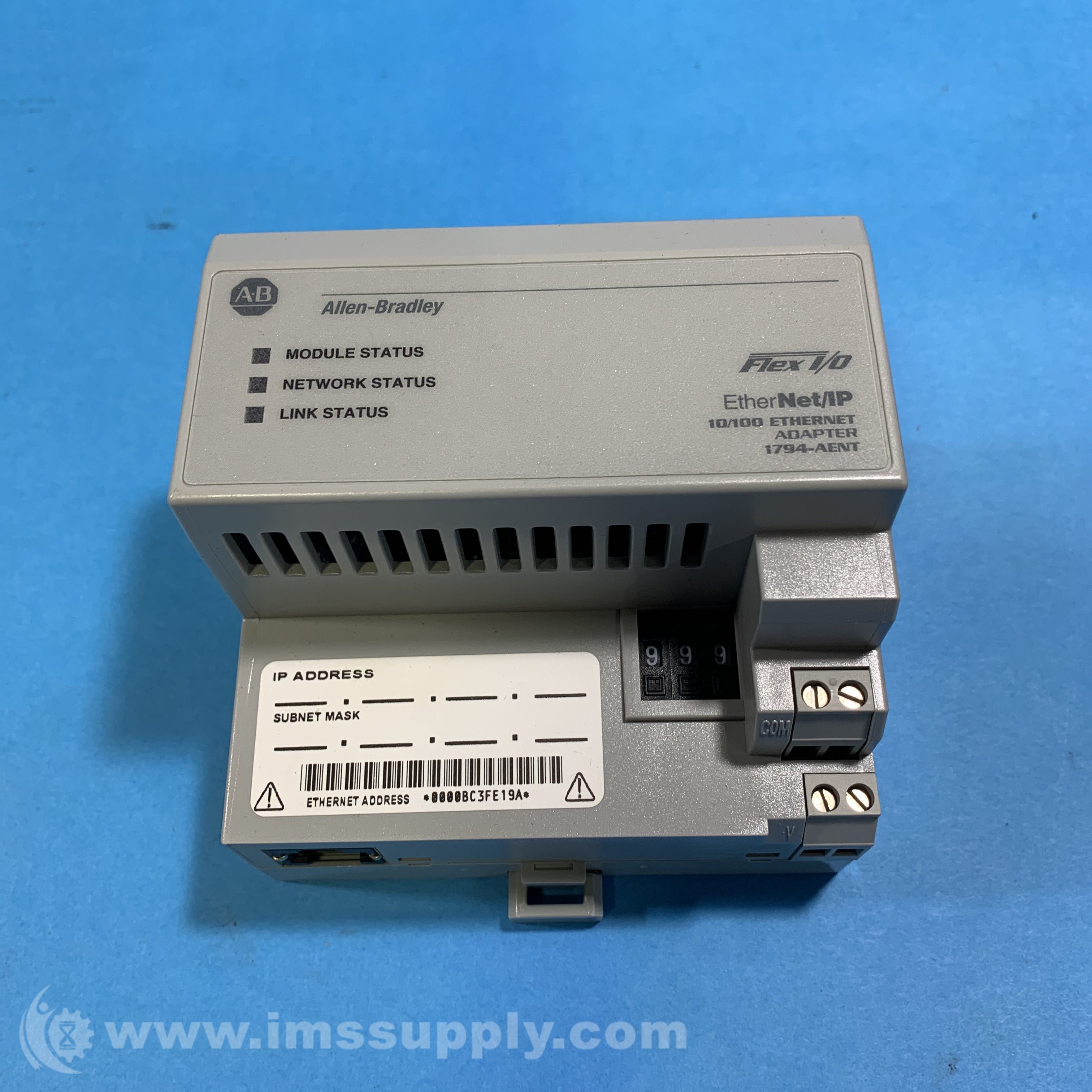 Allen Bradley 1794-AENT Flex EtherNet/IP Adaptor Y Module - IMS Supply