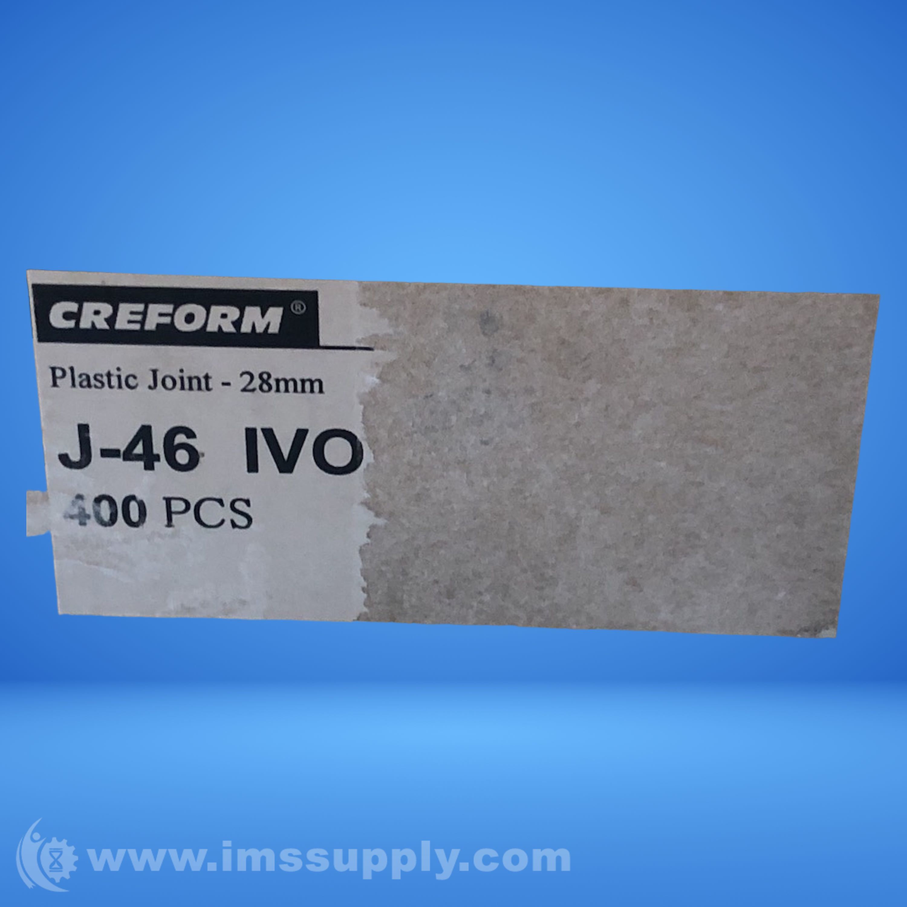 Creform J-46 IVO Box of 400 28 mm Plastic Joints - IMS Supply