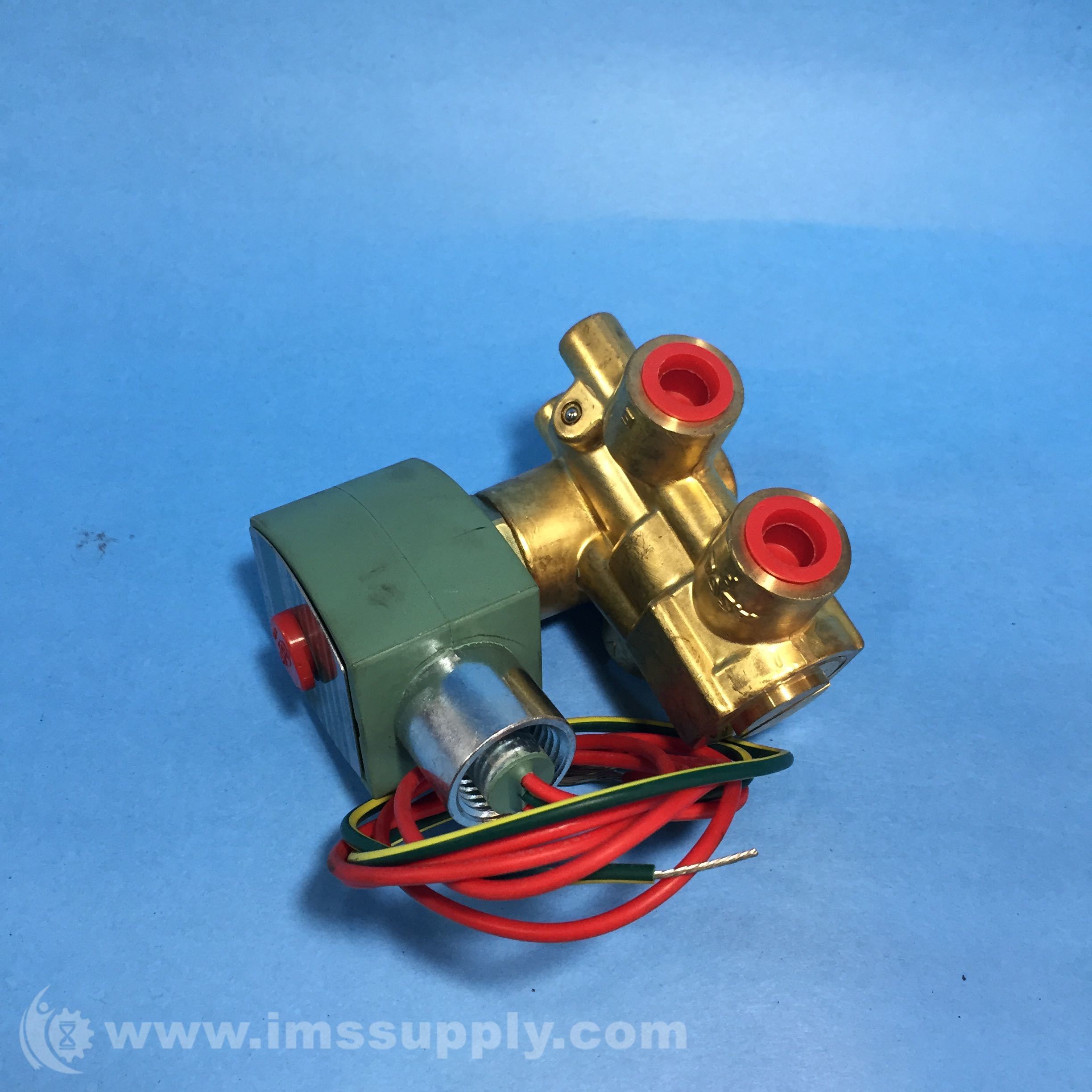 Asco 8321G001 24DC 3-Way Brass 1/4 In Solenoid Valve - IMS Supply