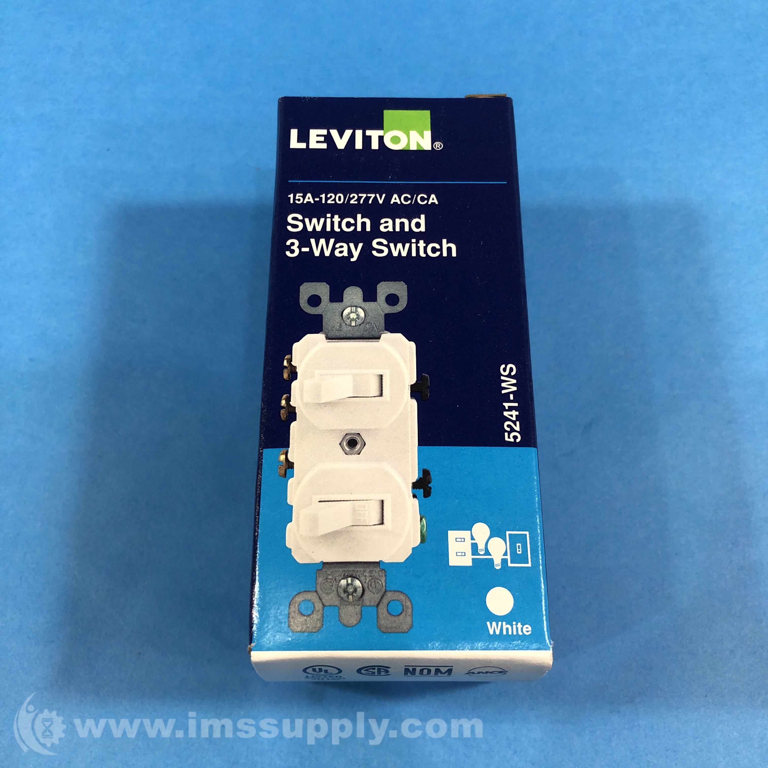 Leviton 15A-120/277V AC/CA Switch and 3-Way Switch - IMS Supply