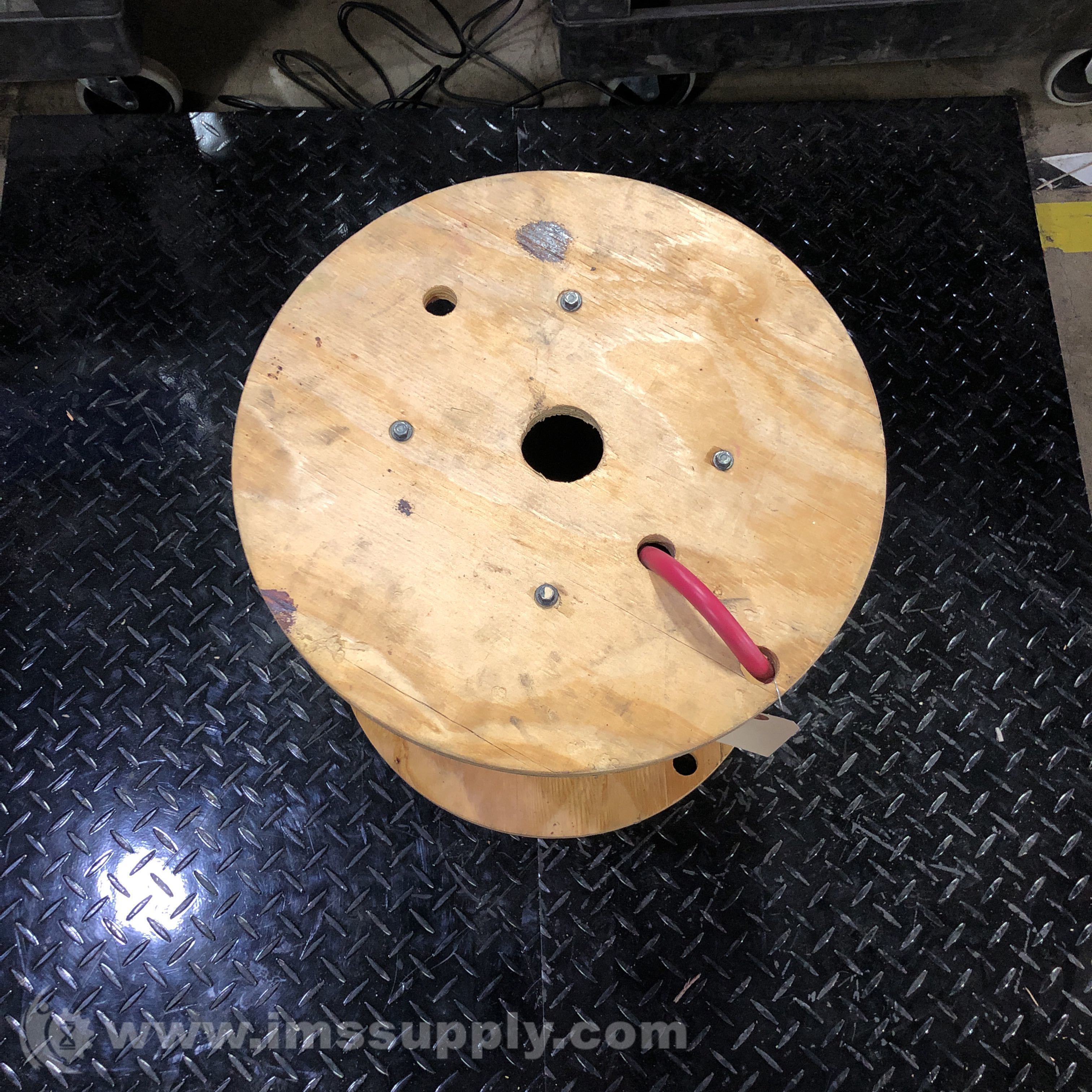 E315270 1/0 AWG Color Red Wire Spool - IMS Supply