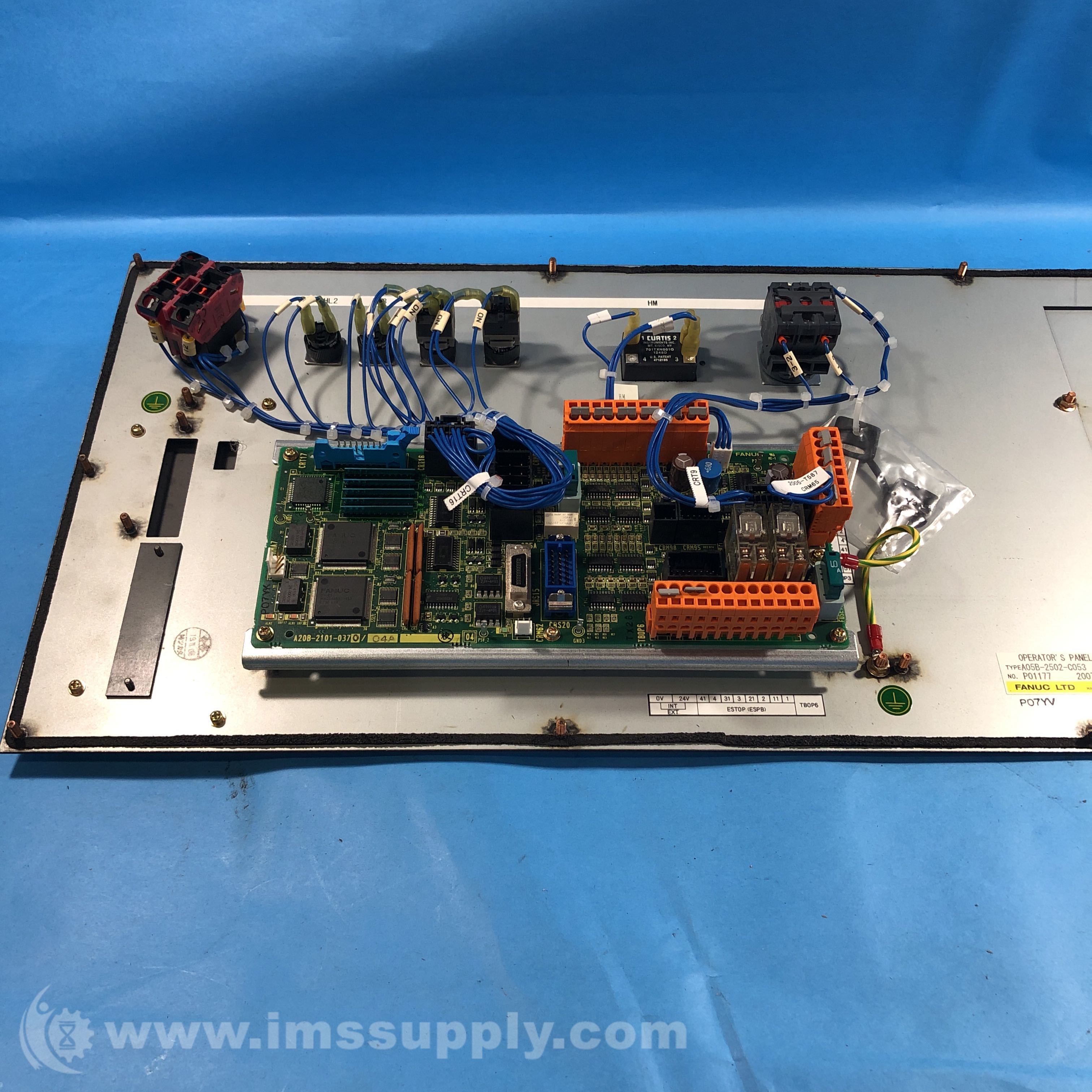 Fanuc A05B-2502-C053 Operator's Panel w/ 2 Mode Switch - IMS Supply
