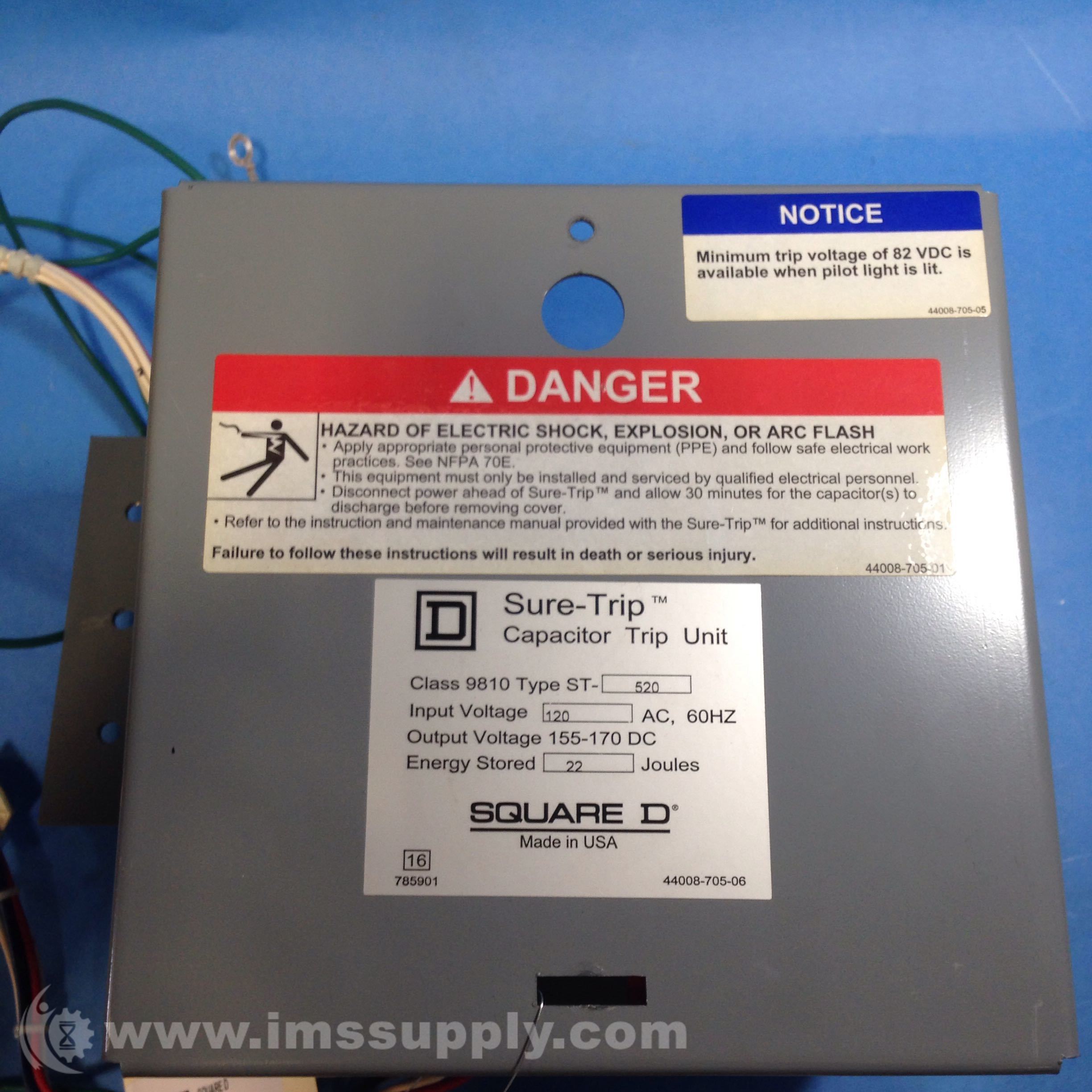 Square D ST-520 Trip Assembly, Sure TR IP Capacitor - IMS Supply