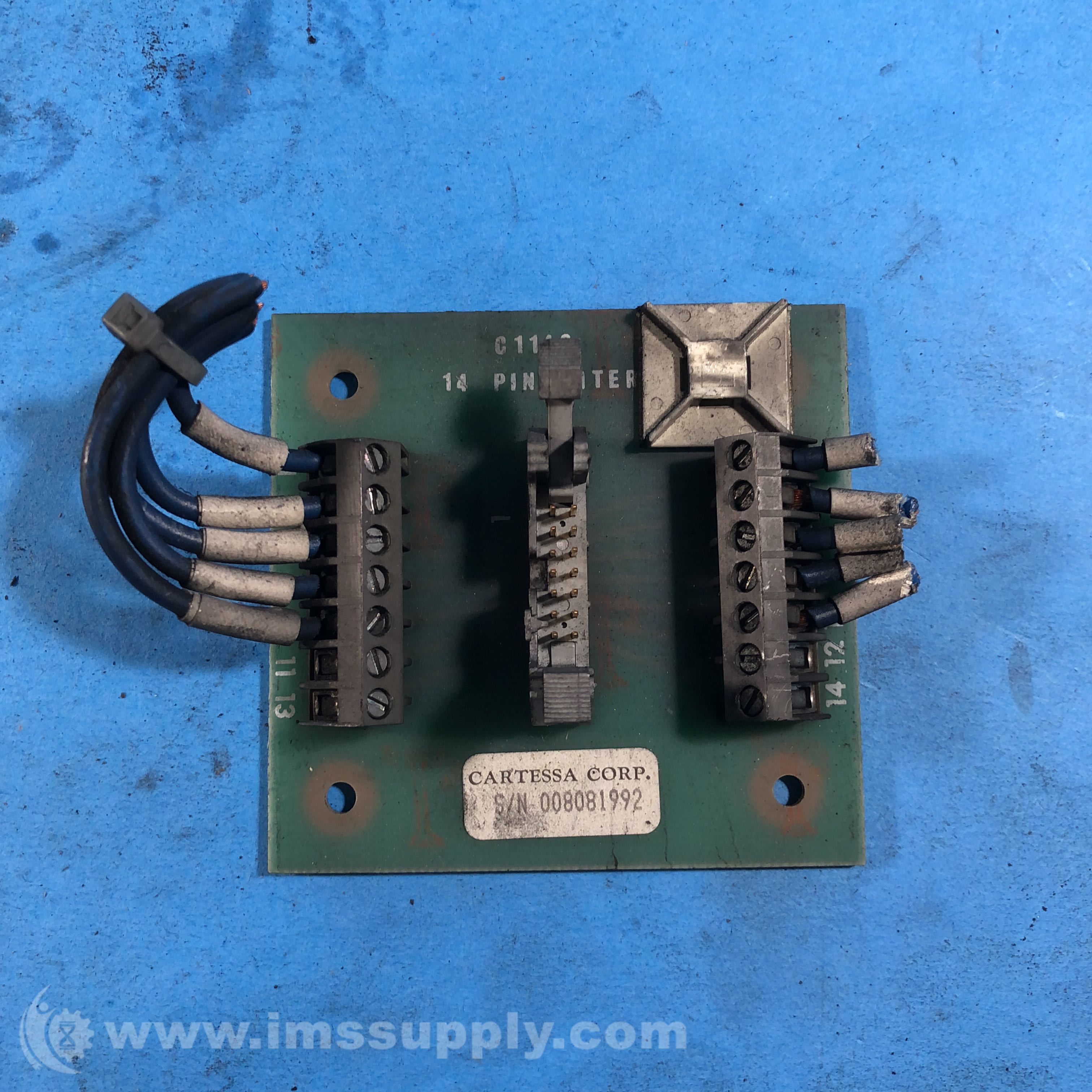 Cartessa Corp C1146 14 Pin Interface Card Circuit Board - IMS Supply
