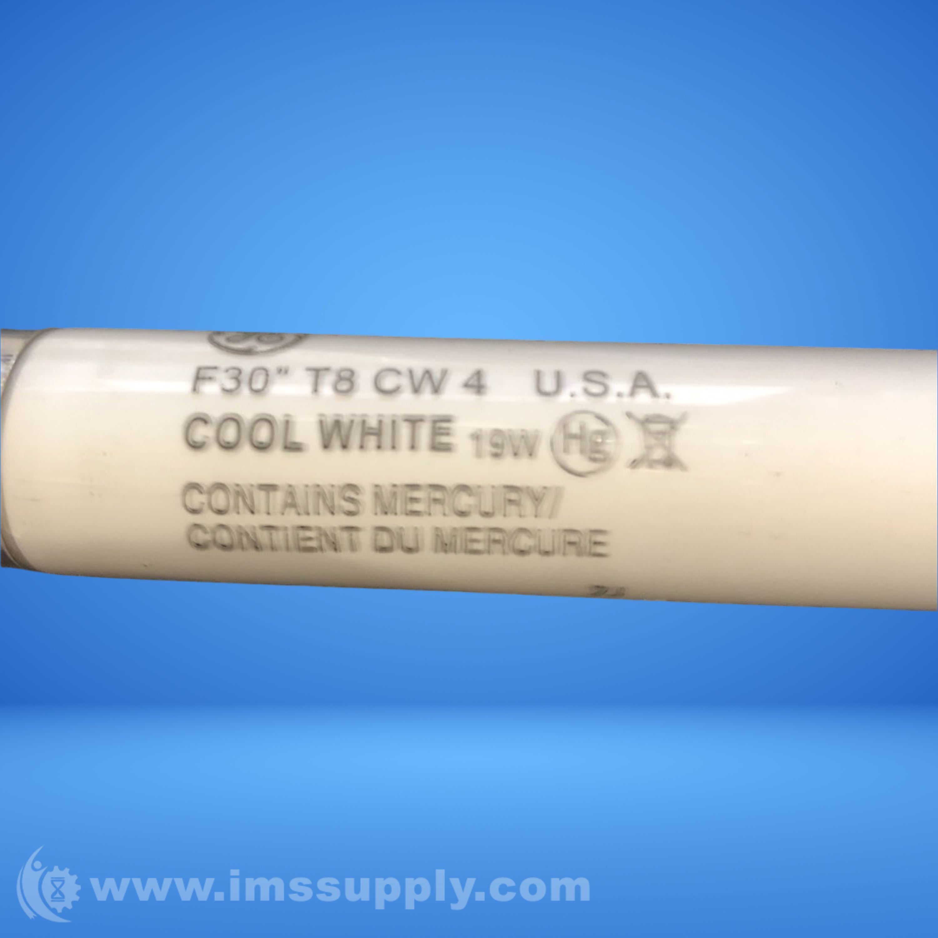 GE Lighting F30T8/CW/4 - T8 Fluorescent Tube, 19 Watt 4100 Kelvin - IMS ...