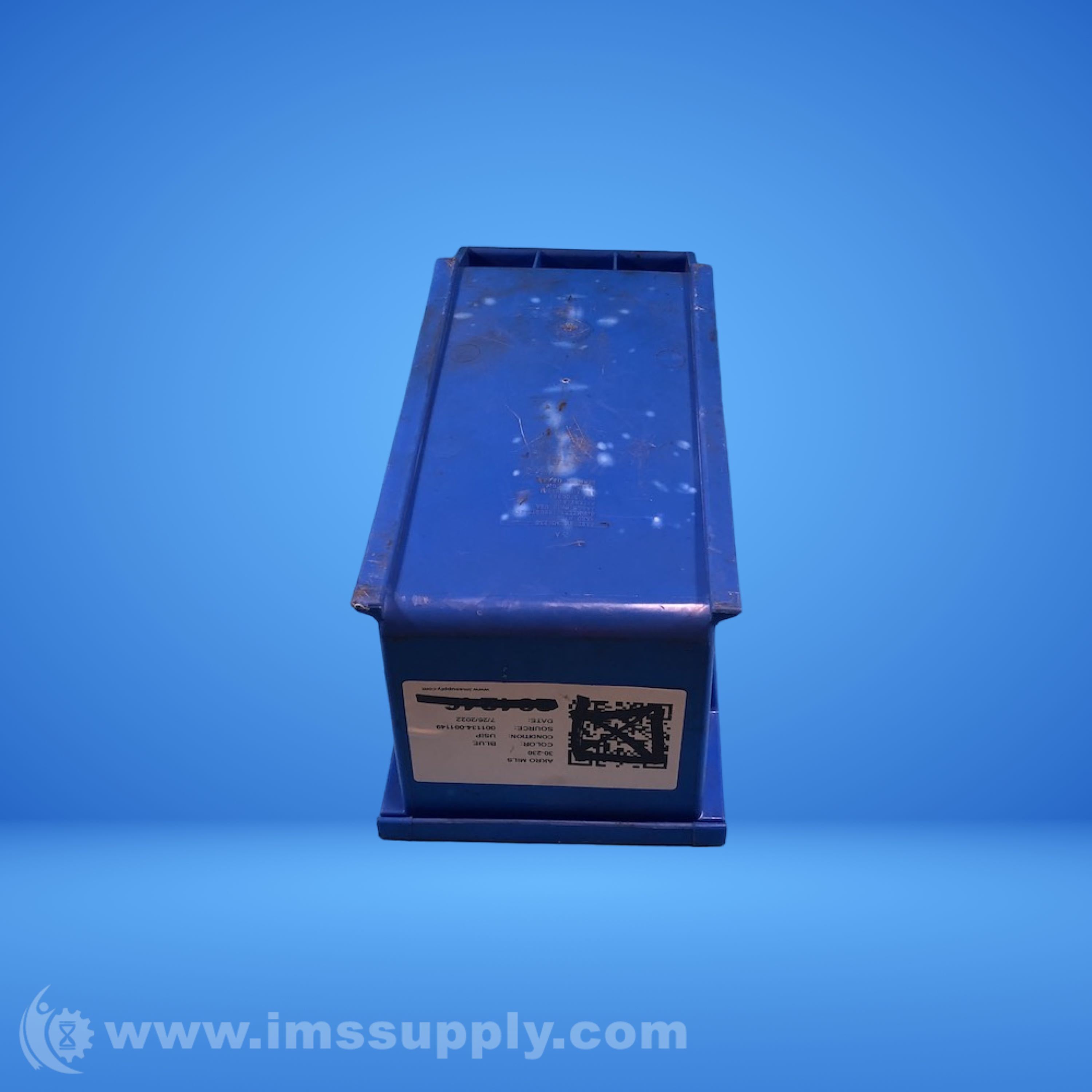 Akro Mils 30-230 Blue Stacking Plastic Bin - IMS Supply