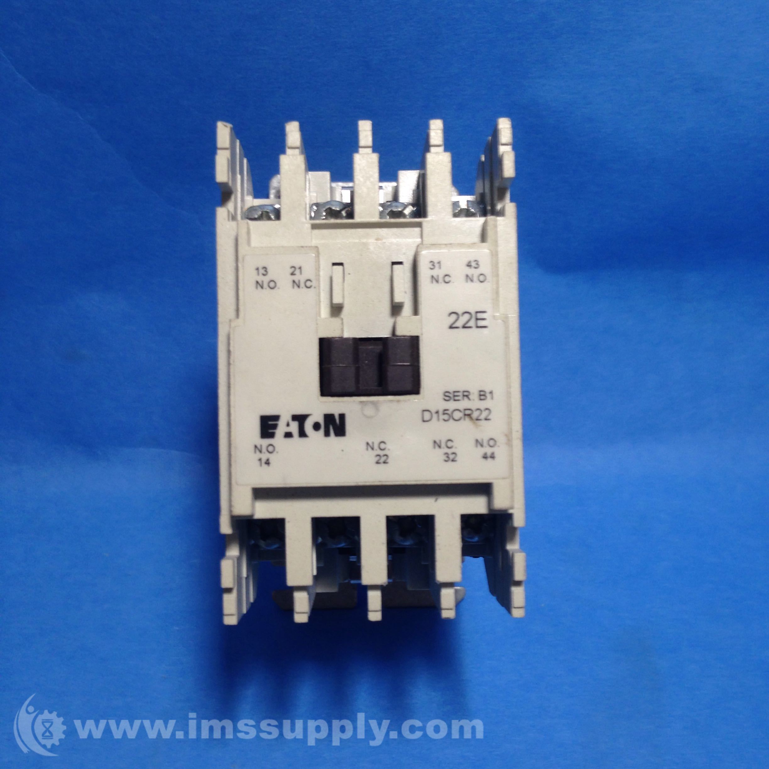 Eaton D15CR22 Contactor 10AMP 110/120VAC Multipole Relay - IMS Supply