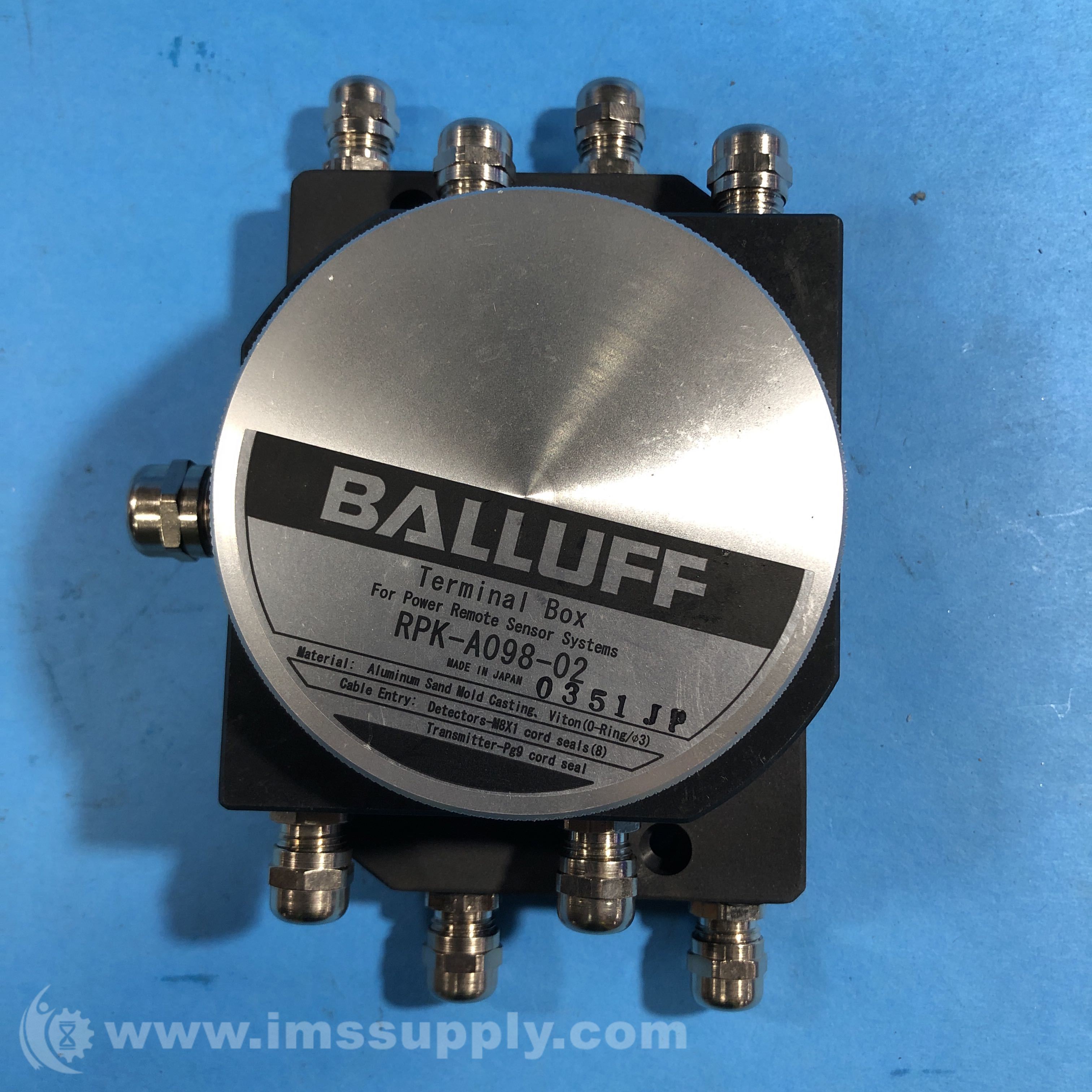 Balluff RPK-A098-02 Terminal Box - IMS Supply