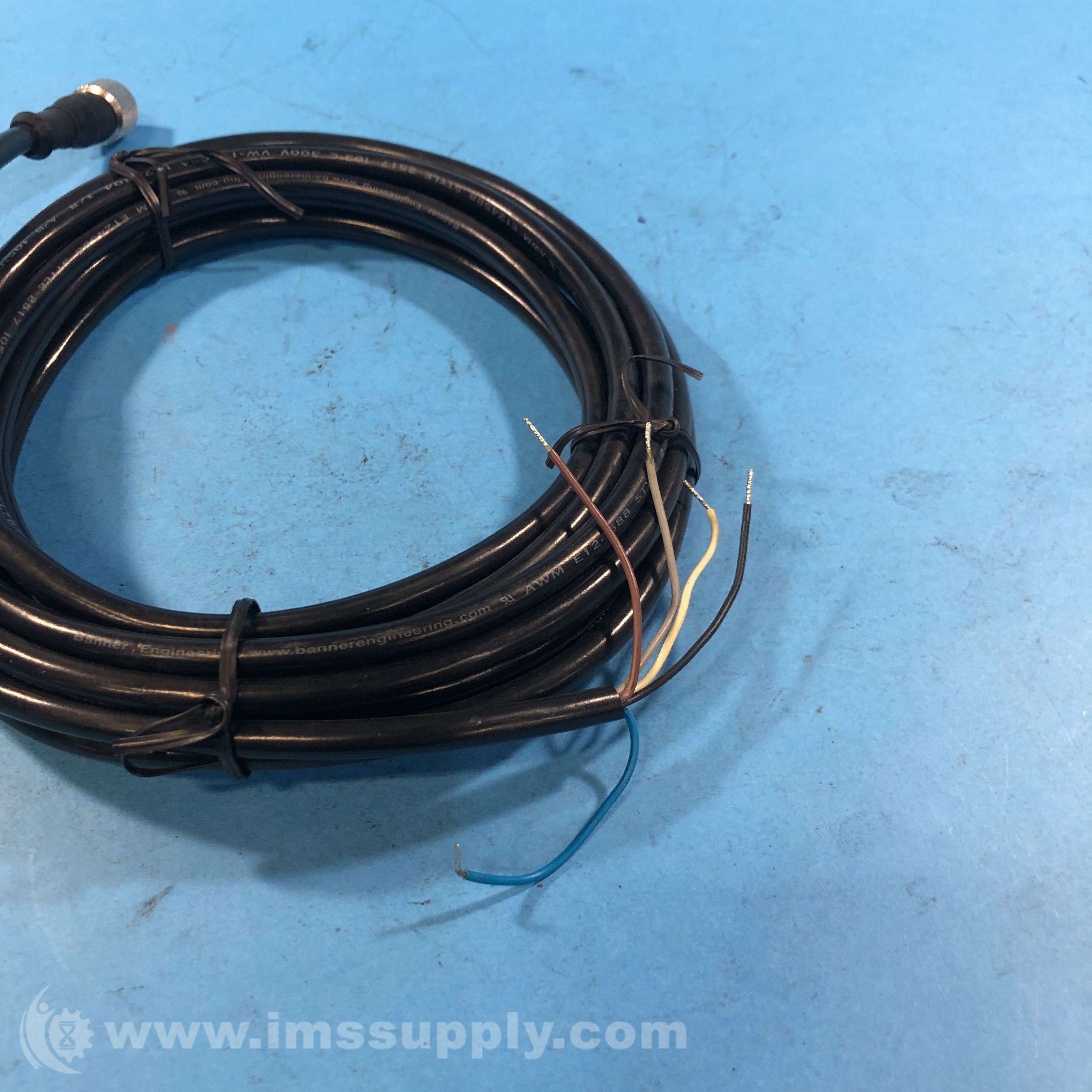 Banner 47812 Euro-style Quick Disconnect Cable, 5 m LG - IMS Supply