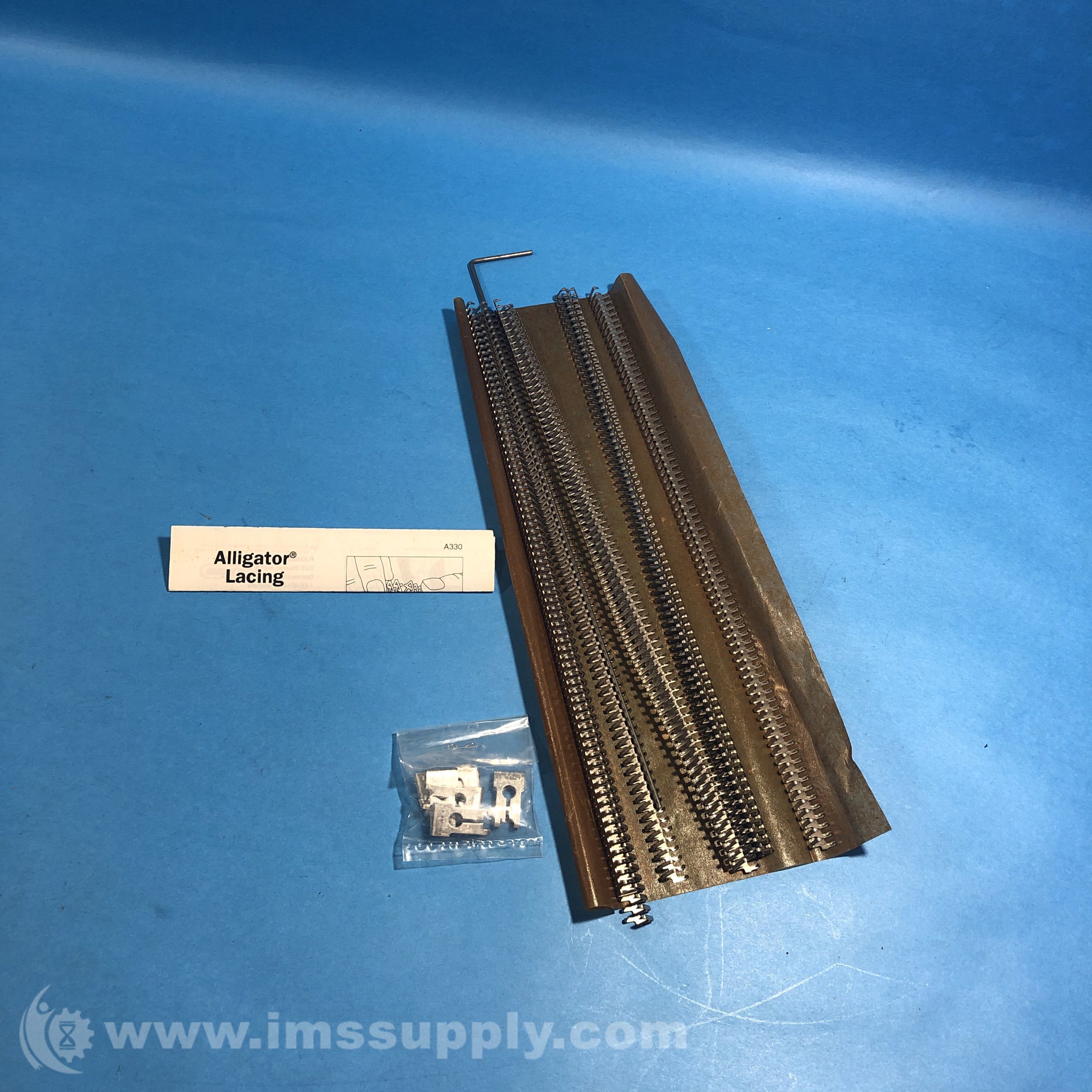 Flexco 1S-12 L 316 Stainless Steel Lacing Alligator Belt - IMS Supply