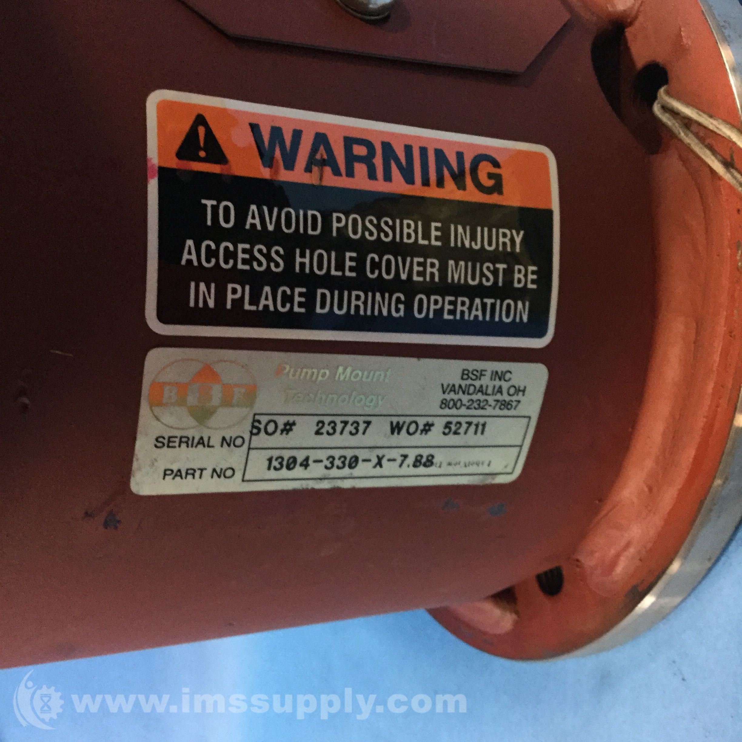 BSF INCORPORATED 1304-330-X-7.88 C-Face Adapter Coupling - IMS Supply