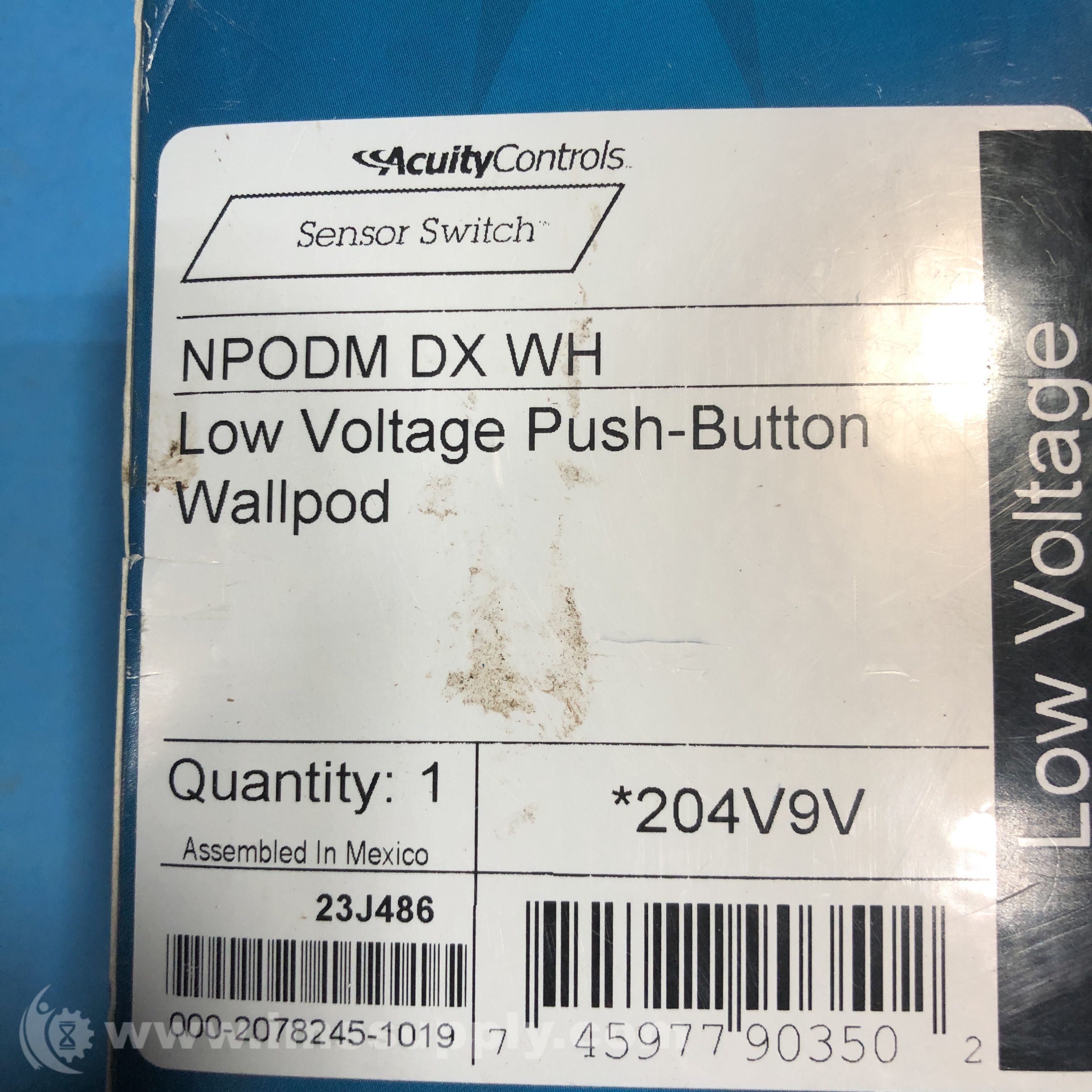 Acuity Controls NPODM DX WH Digital Wall Switch Sensor - IMS Supply