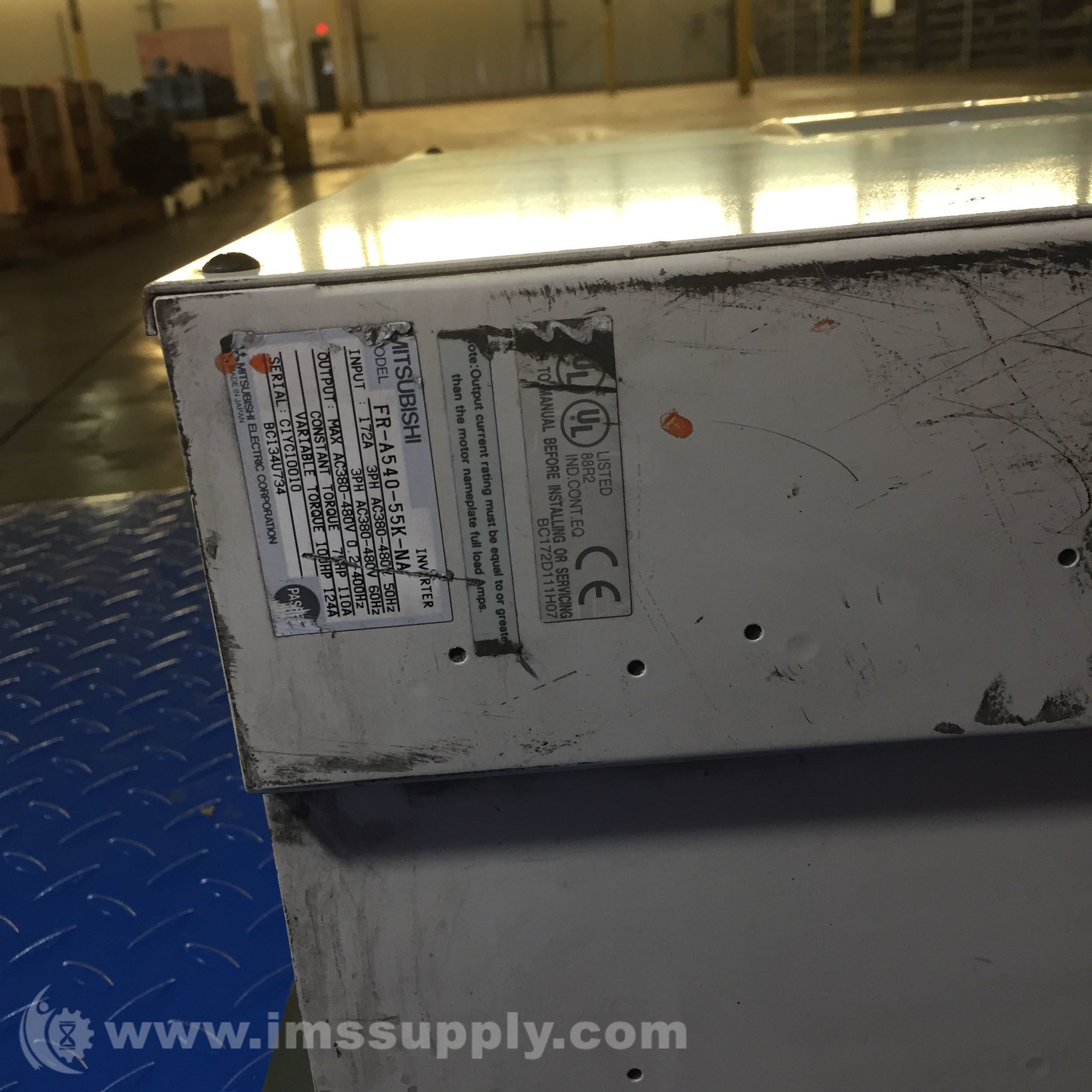 Mitsubishi FR-A540-55K-NA Inverter, 3PH, AC380-480V, 50Hz - IMS Supply