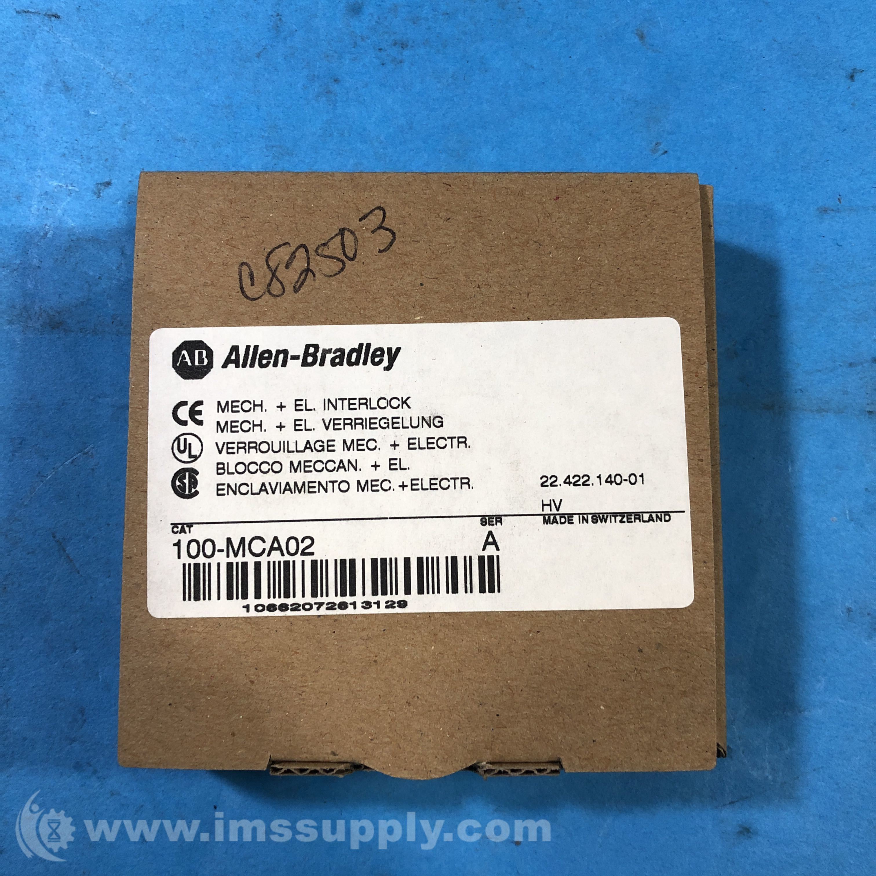 Allen Bradley 100-MCA02 Series A Mechanical/Electrical Interlock - IMS ...