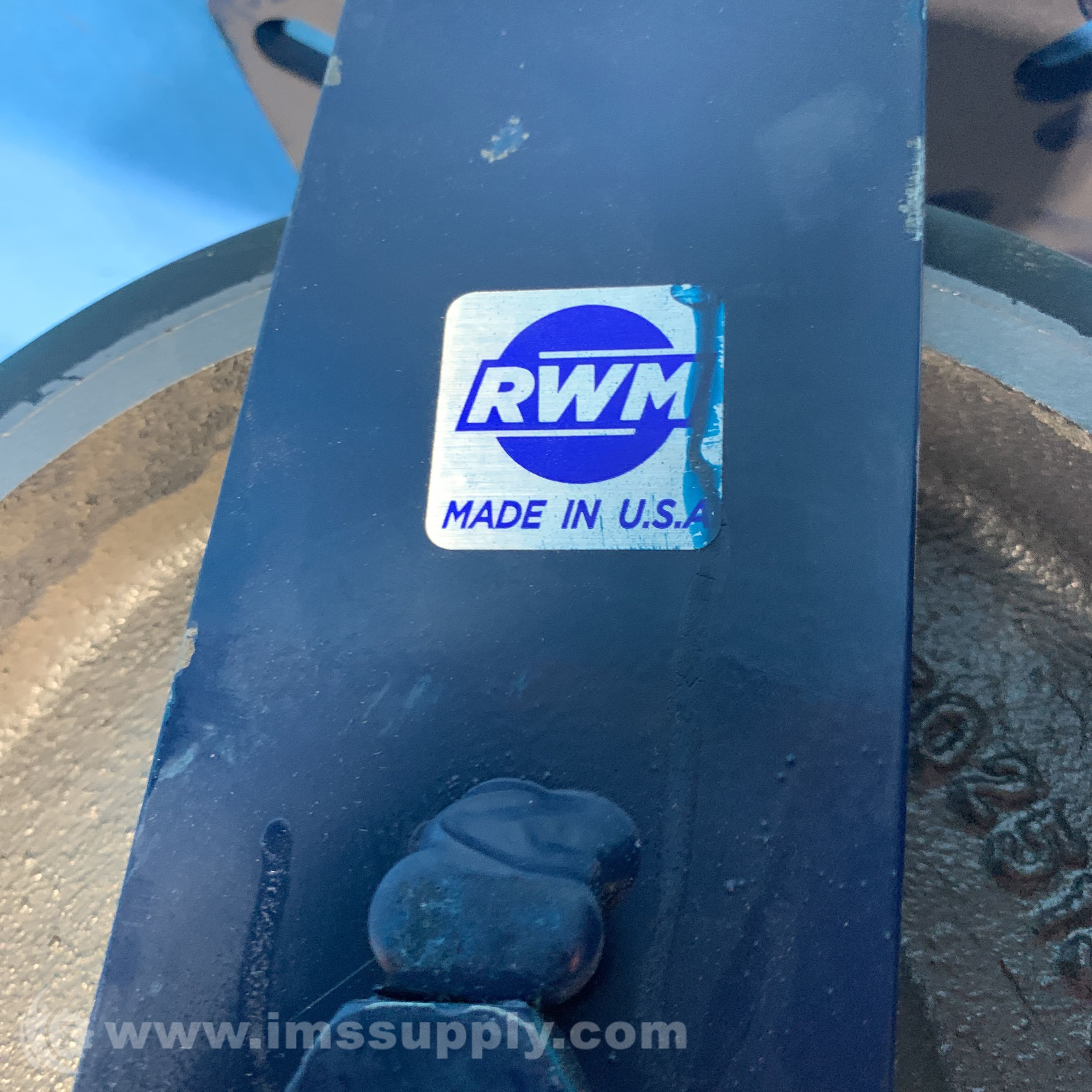 RWM Casters 0075025195 Plate Caster, Rigid, Dual Wheel - IMS Supply