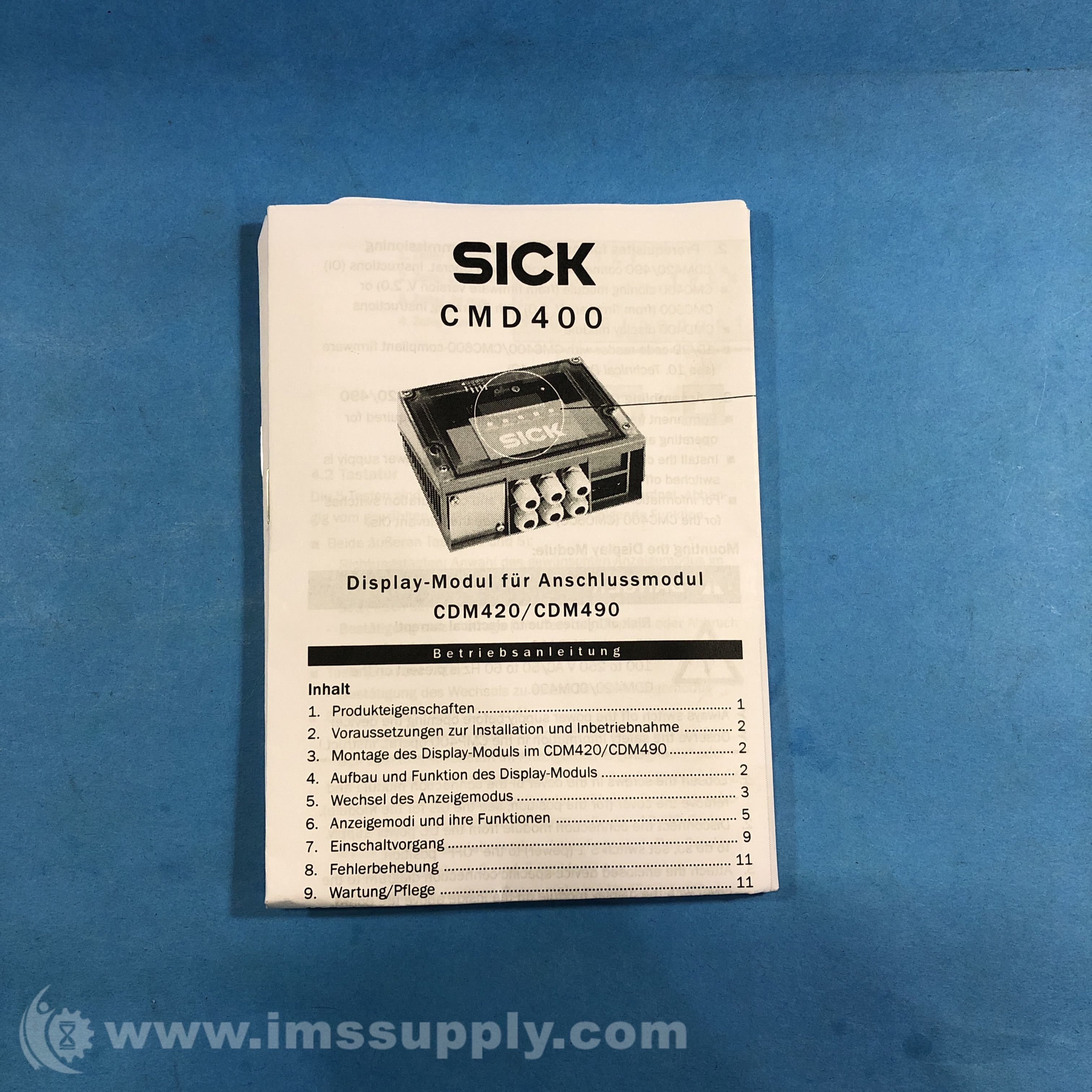 Sick CMD400 - IMS Supply