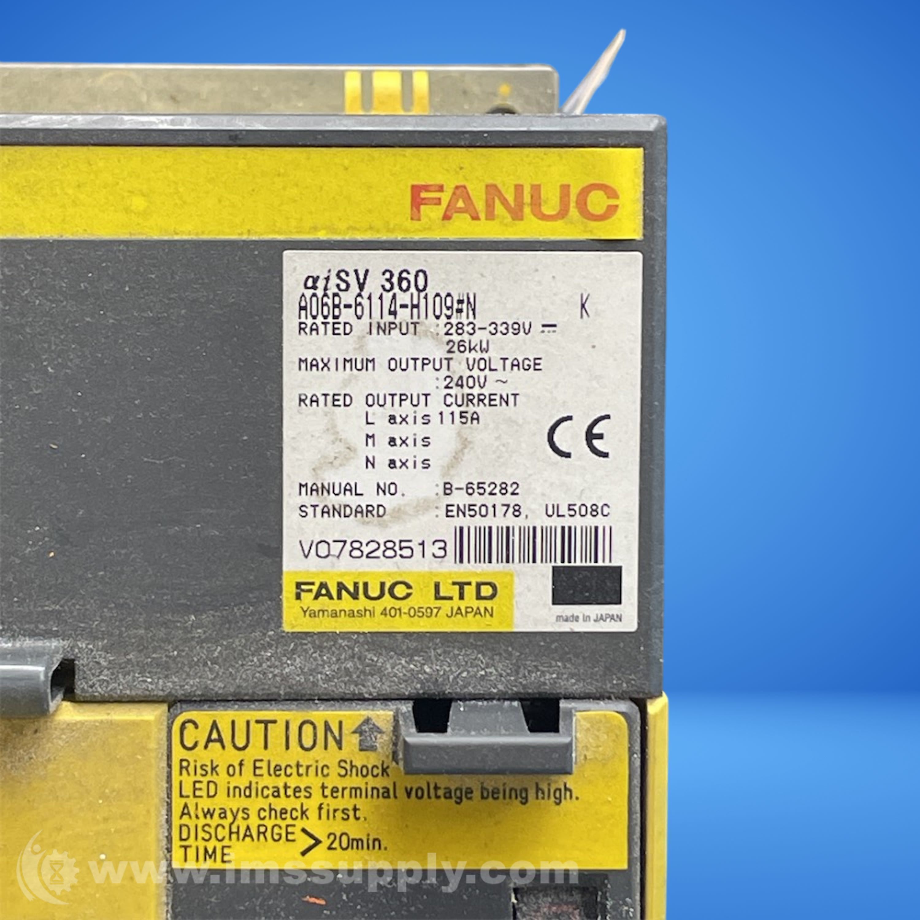 Fanuc A06B-6114-H109#N Alpha i Servo Module - IMS Supply